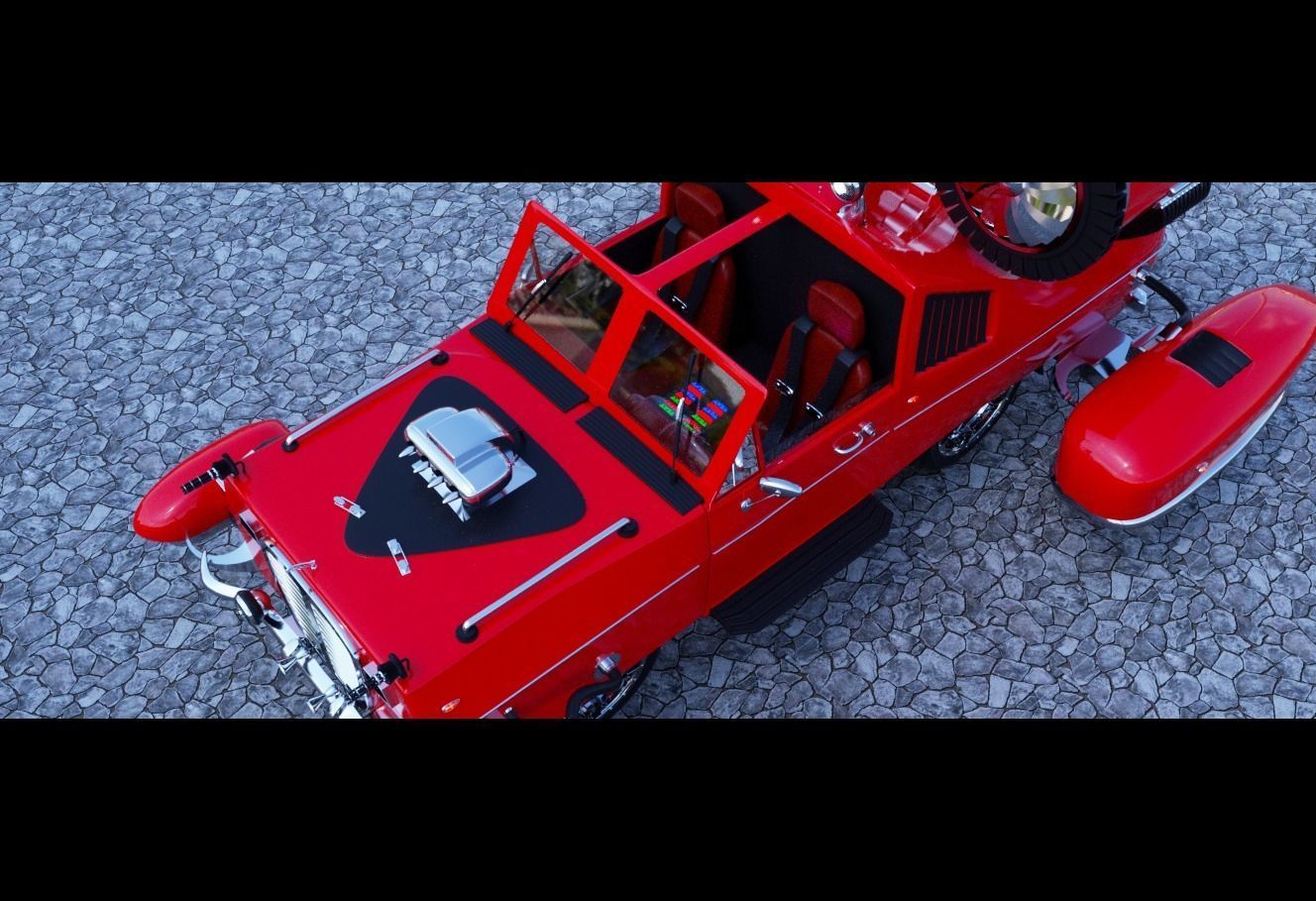 3D SUPER FLYING CAR 3D model | CGTrader