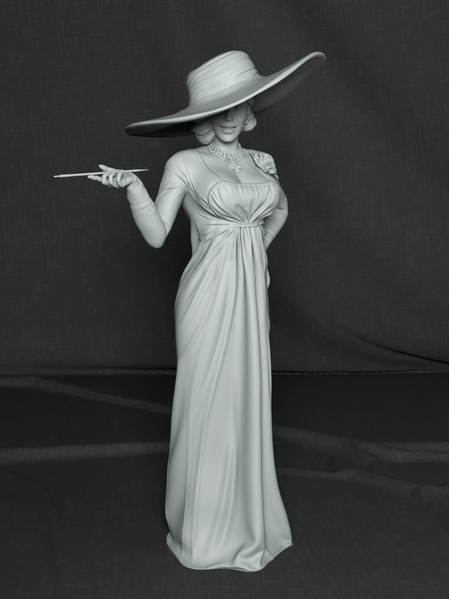 Lady Dimitrescu 3D model 3D printable | CGTrader