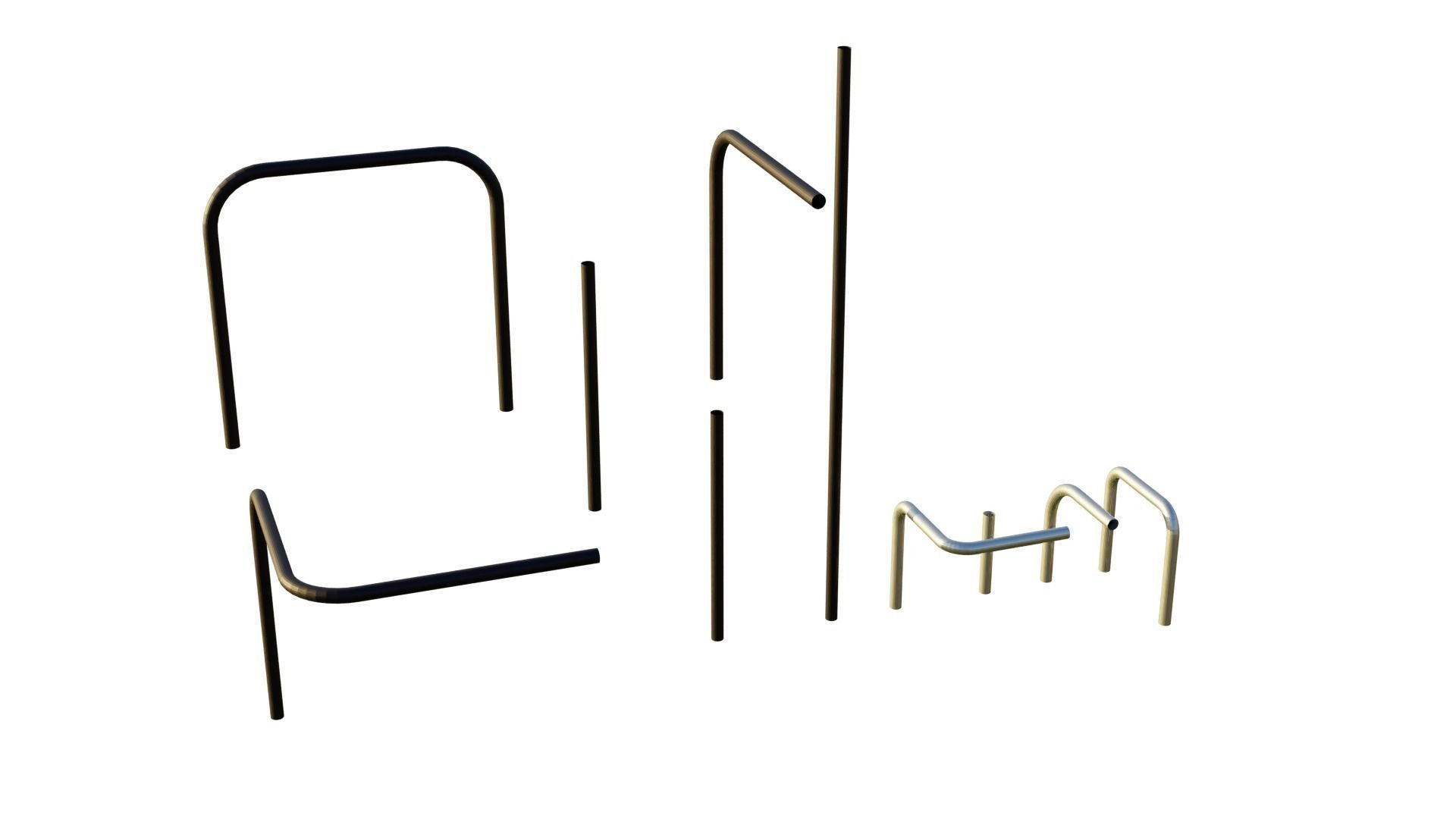 Simple Pipes Pack free 3D model | CGTrader