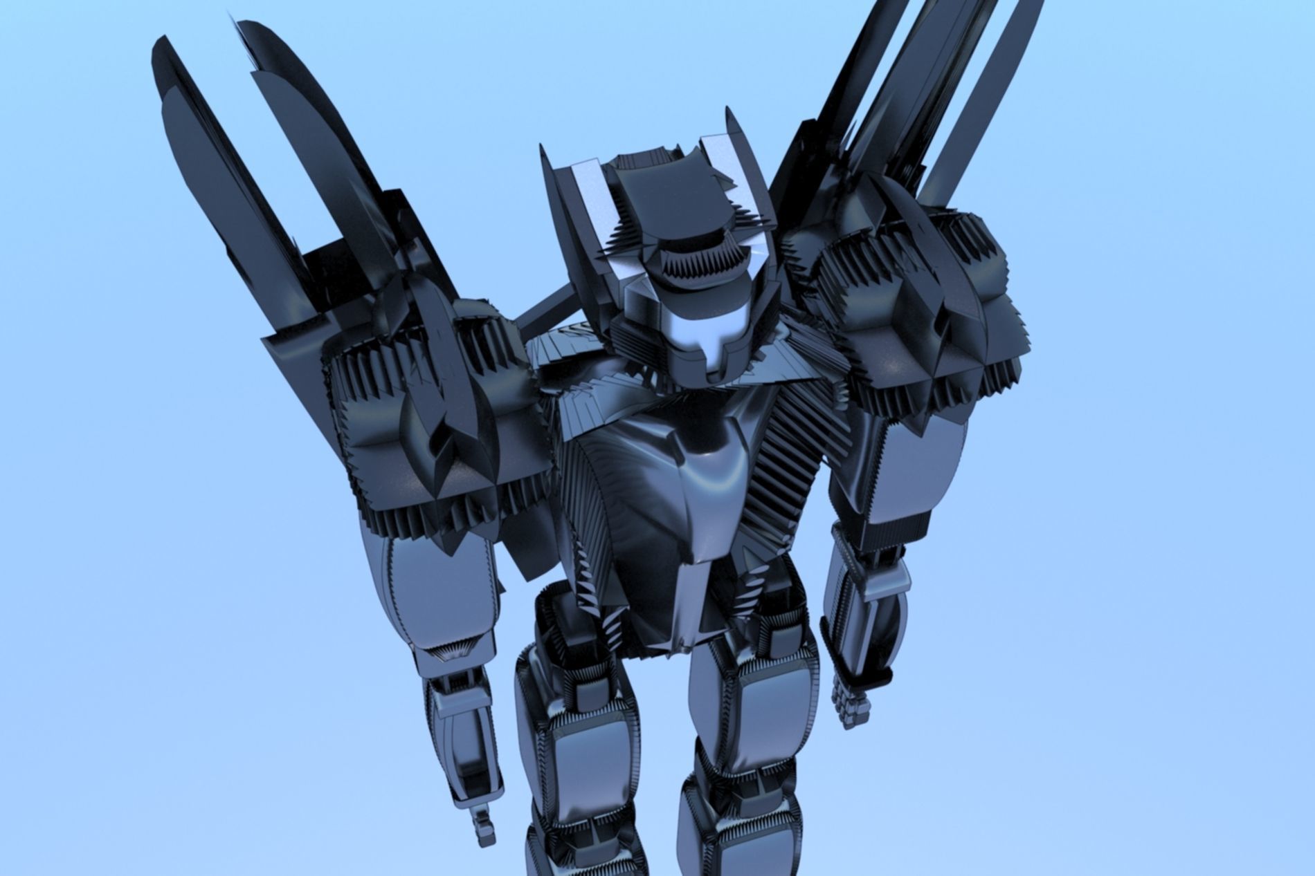 Robot Cyborg Game Character Sci Fi free 3D model rigged | CGTrader