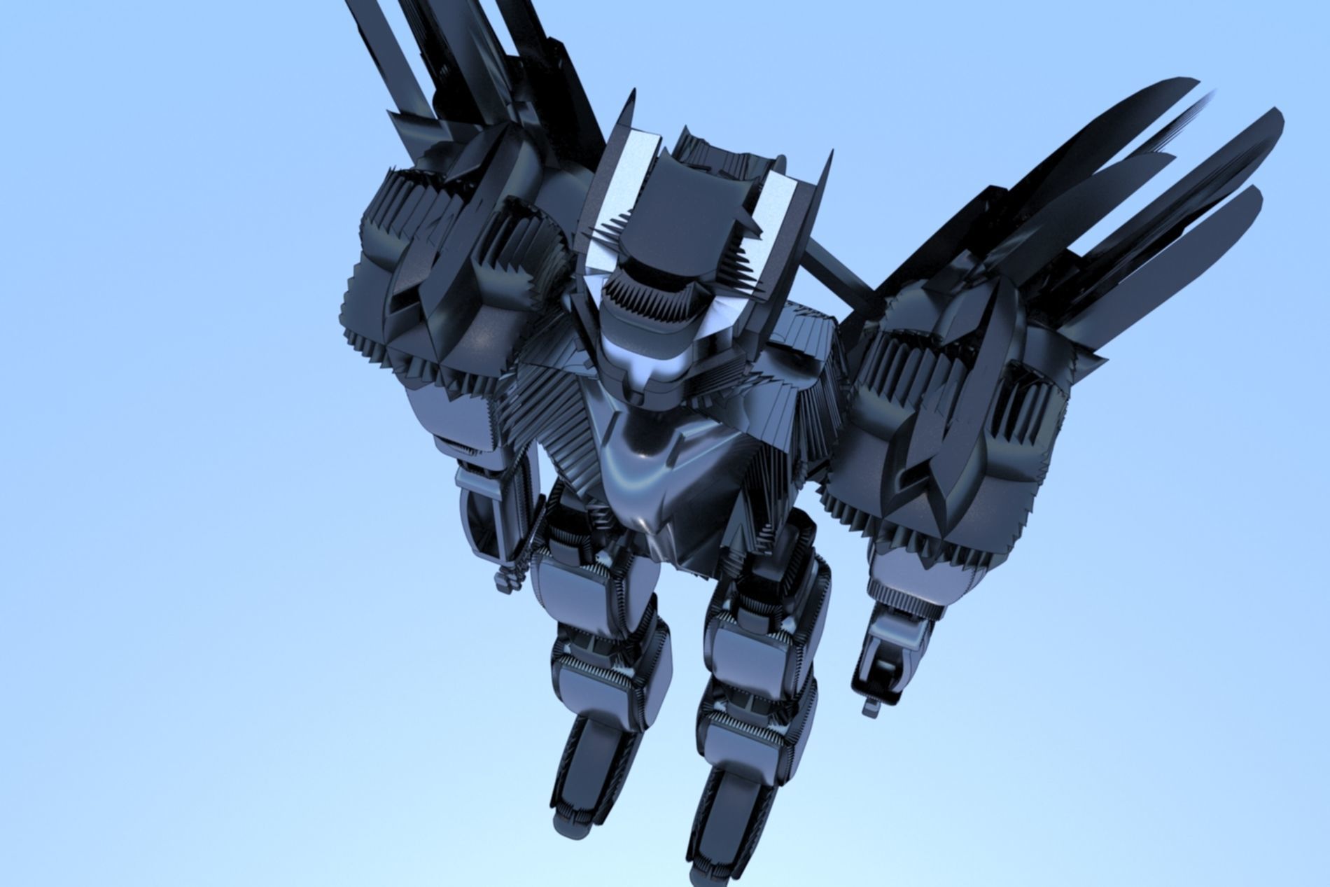 Robot Cyborg Game Character Sci Fi free 3D model rigged | CGTrader