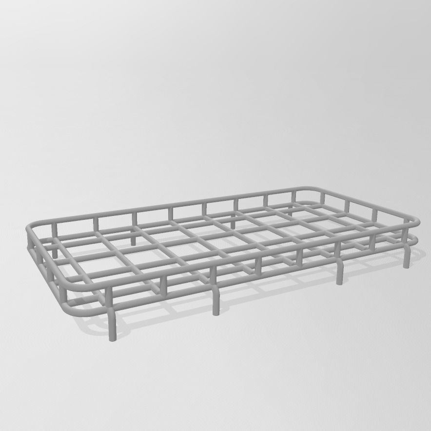 1-43 SCALE MODEL LAND ROVER DEFENDER 110 ROOF RACK AND LADDER 3D model ...