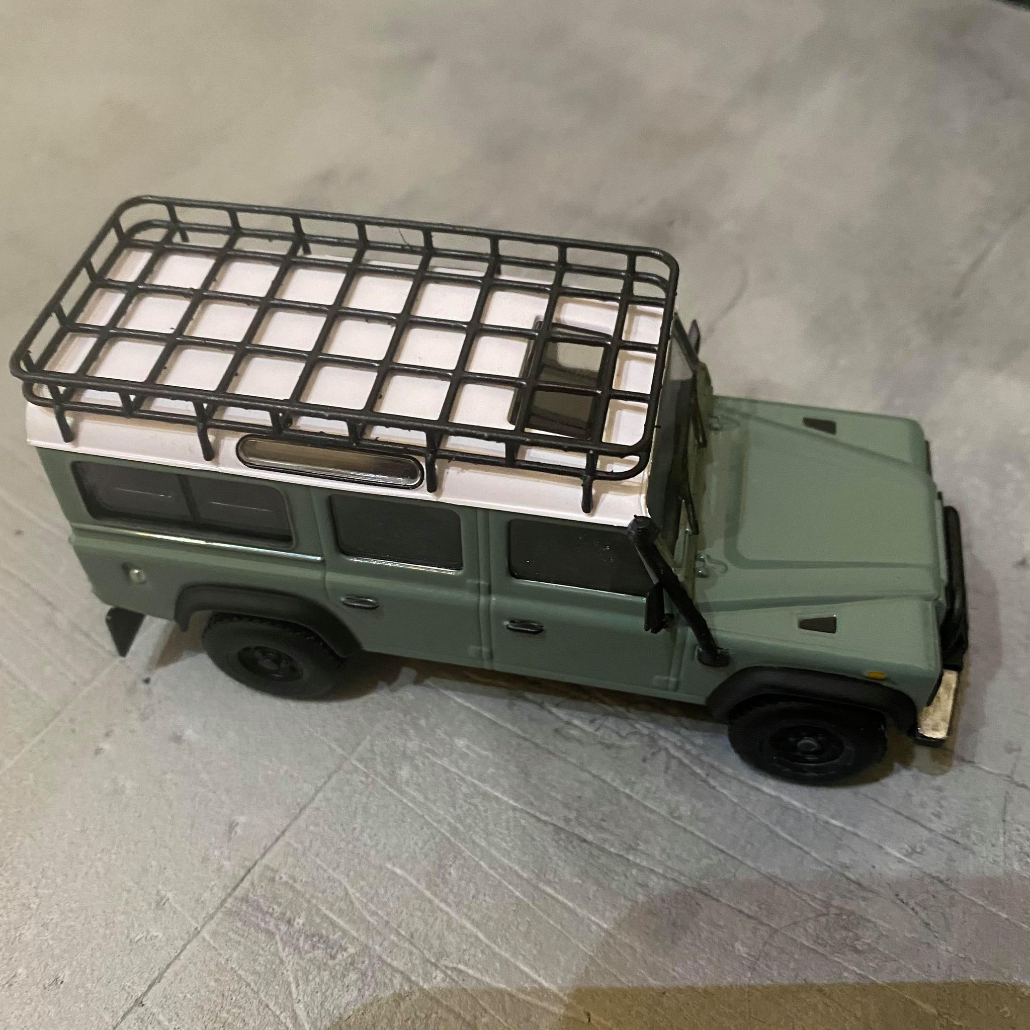 1-43 SCALE MODEL LAND ROVER DEFENDER 110 ROOF RACK AND LADDER 3D model ...