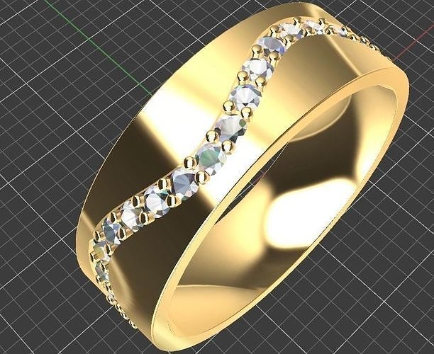 wedding rings free 3D model | CGTrader