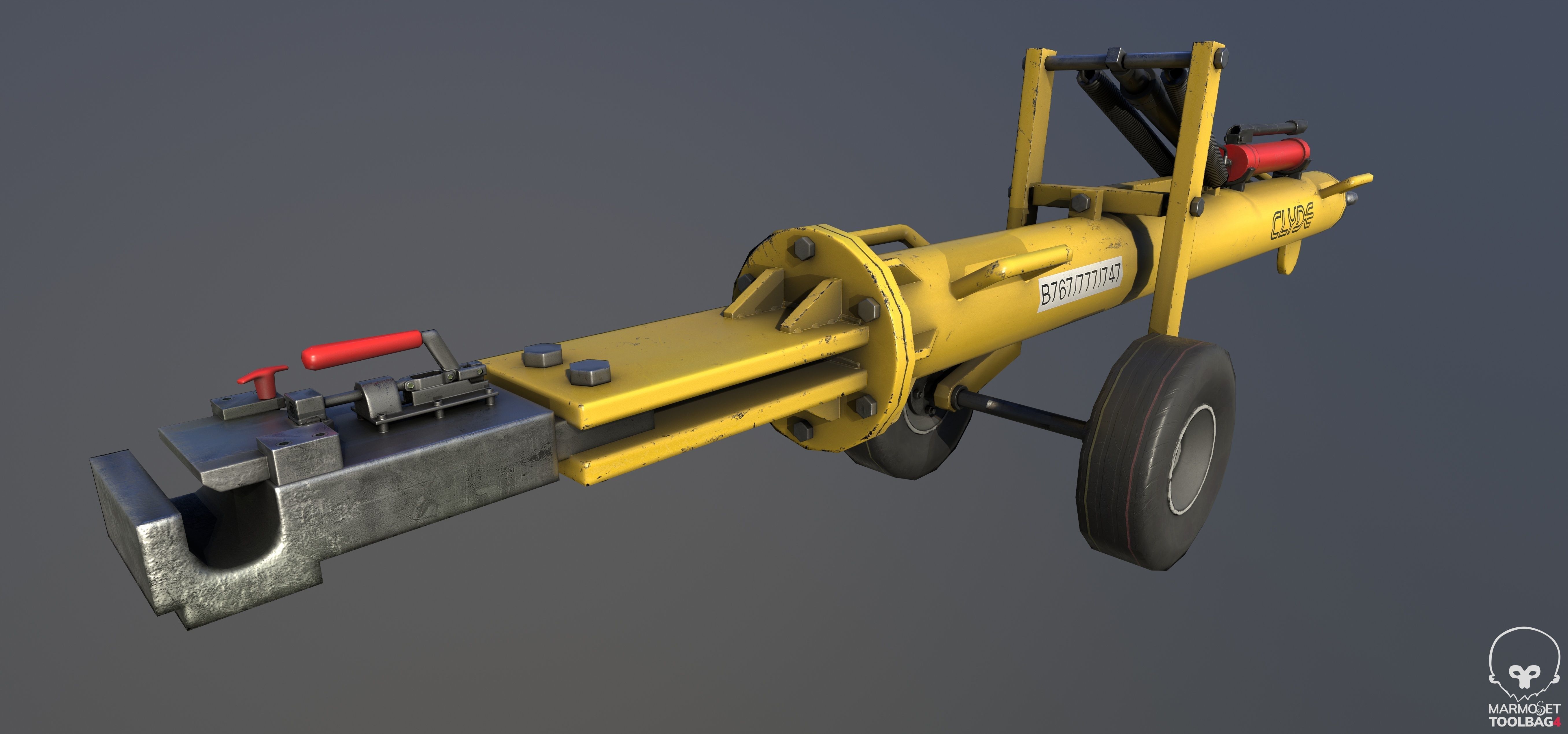 3D model Airport pushback towbar VR / AR / low-poly | CGTrader