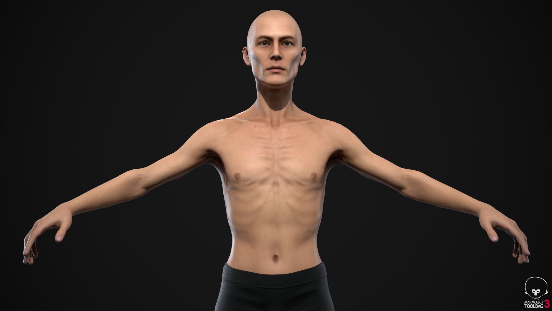 3D model Skinny man VR / AR / low-poly | CGTrader