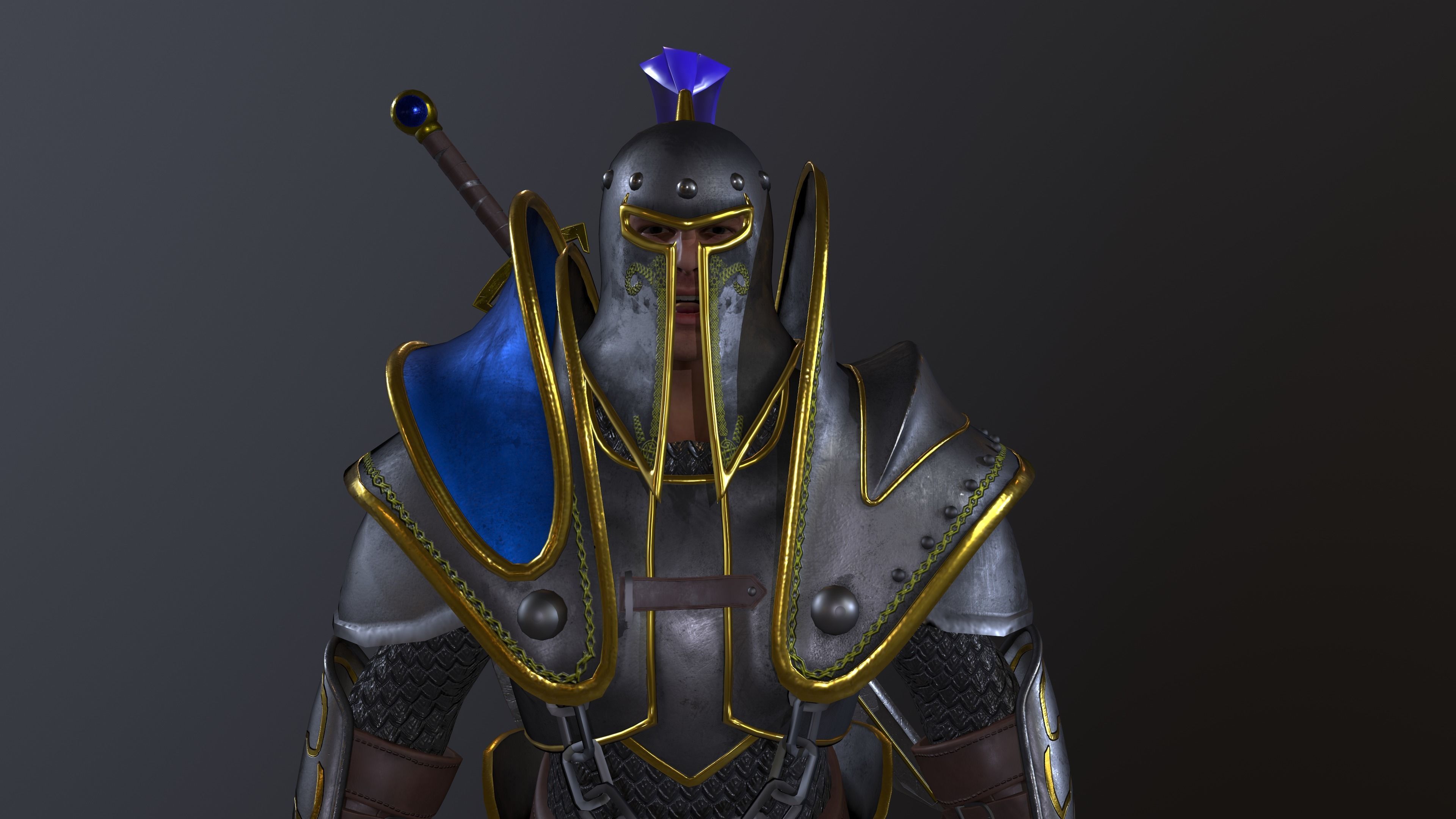 3D model Warcraft Footman VR / AR / low-poly | CGTrader