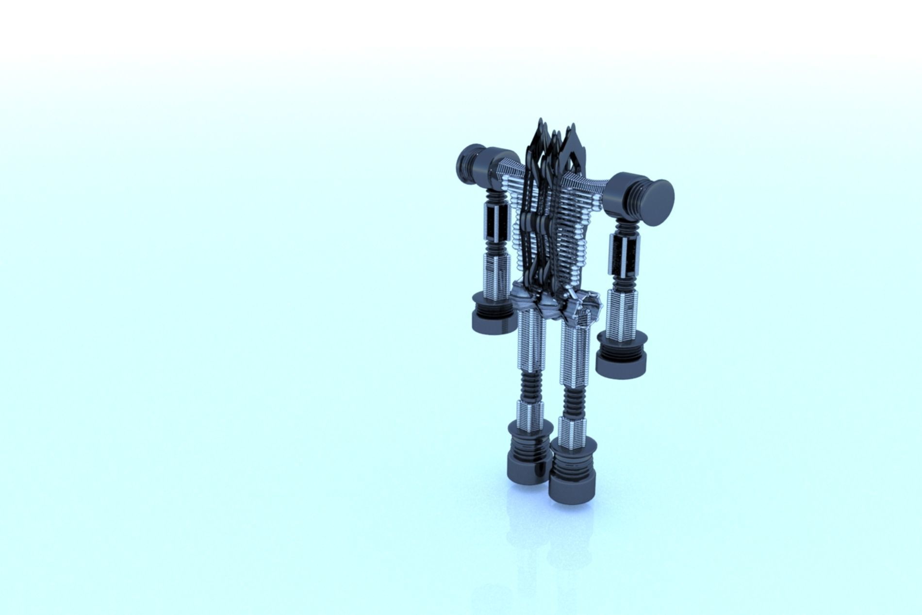 Robot Cyborg Jumper Character Sci Fi 3d Model Cgtrader
