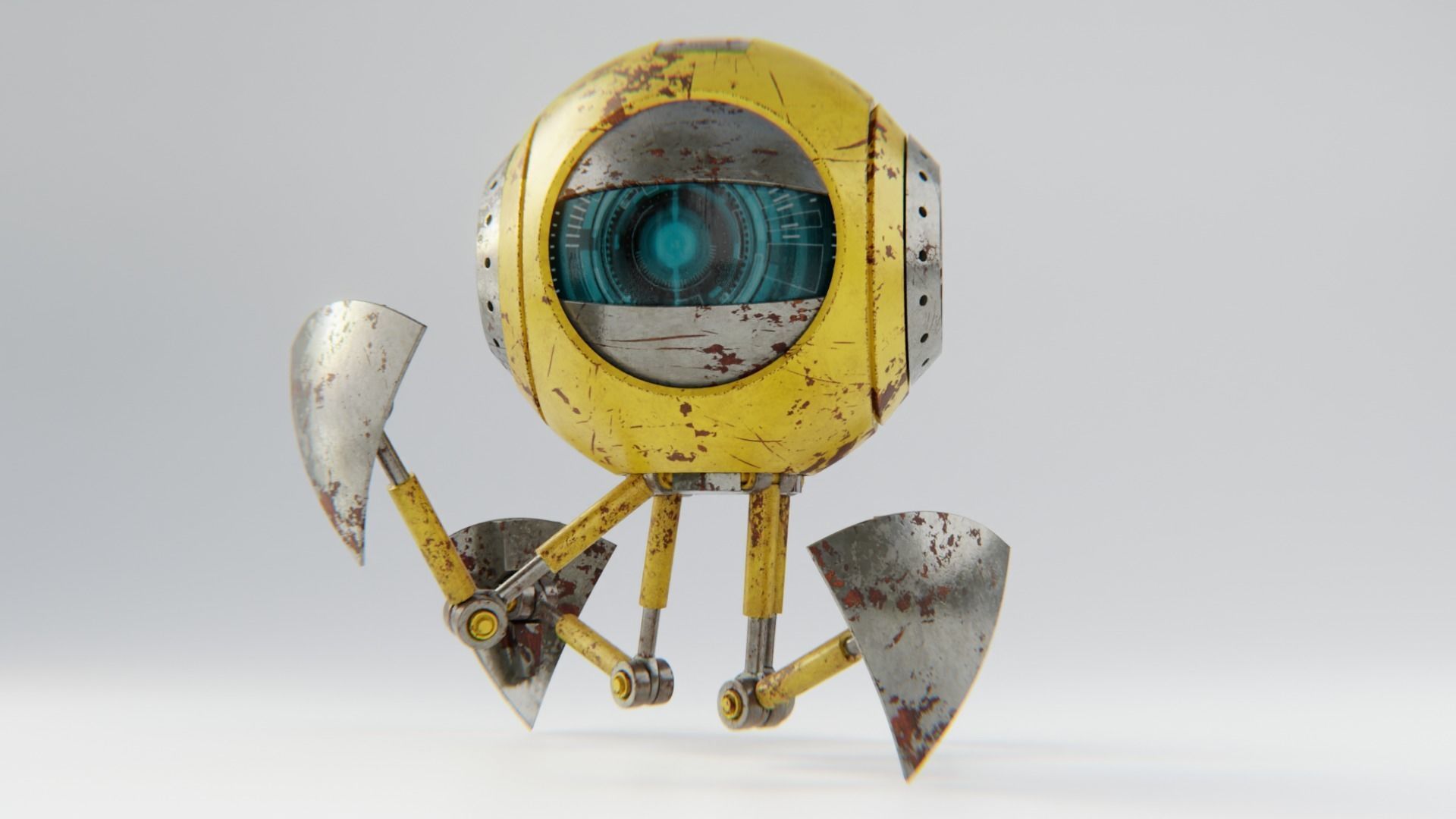EYE ROBOT 3D model rigged | CGTrader
