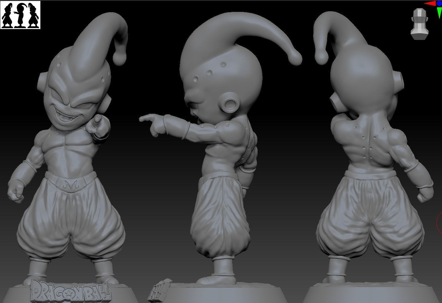 Dragon Ball Z baby Buu 3D model 3D printable | CGTrader