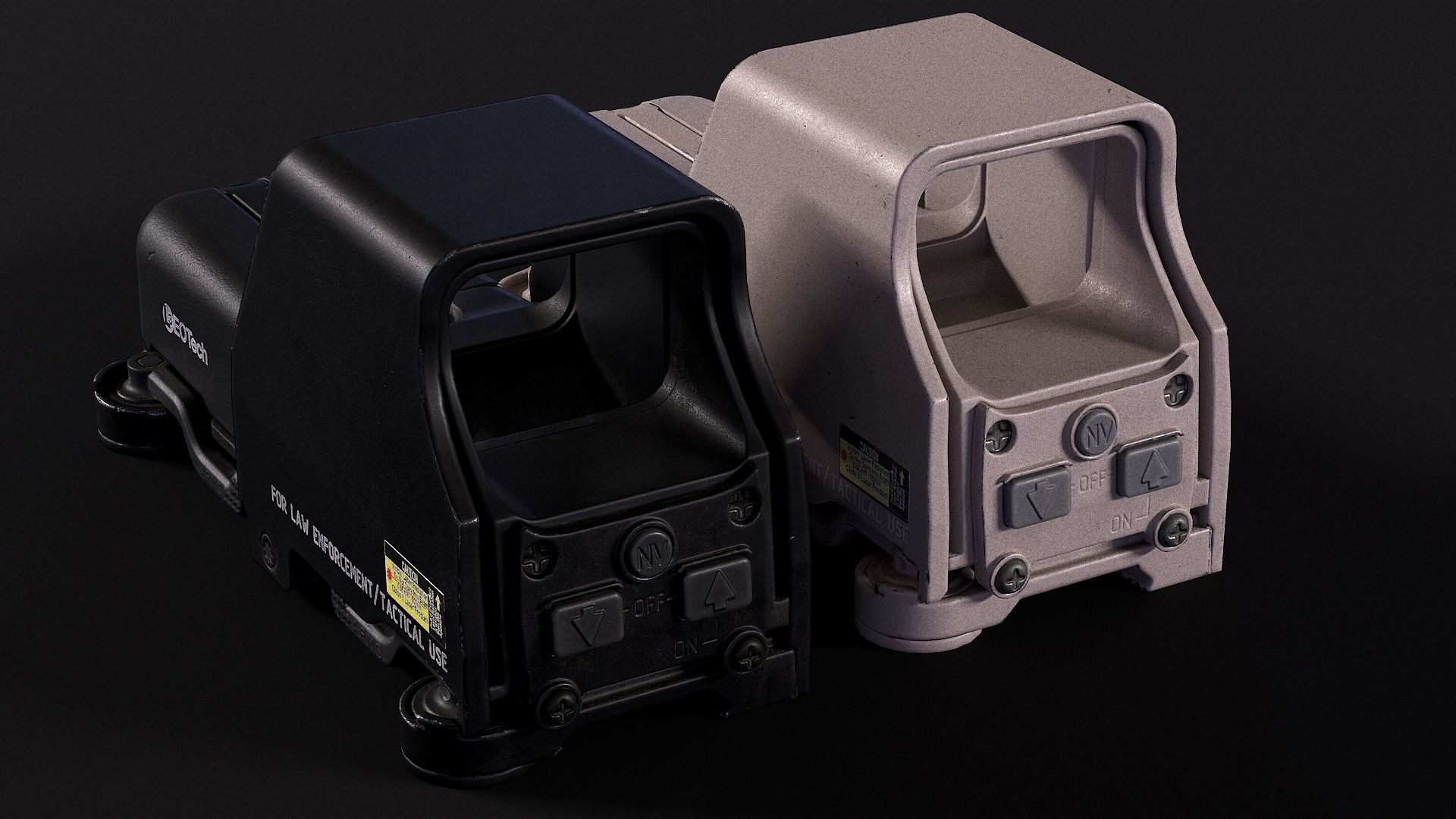 3D model Holographic Scope Eotech 553 PBR VR / AR / low-poly | CGTrader