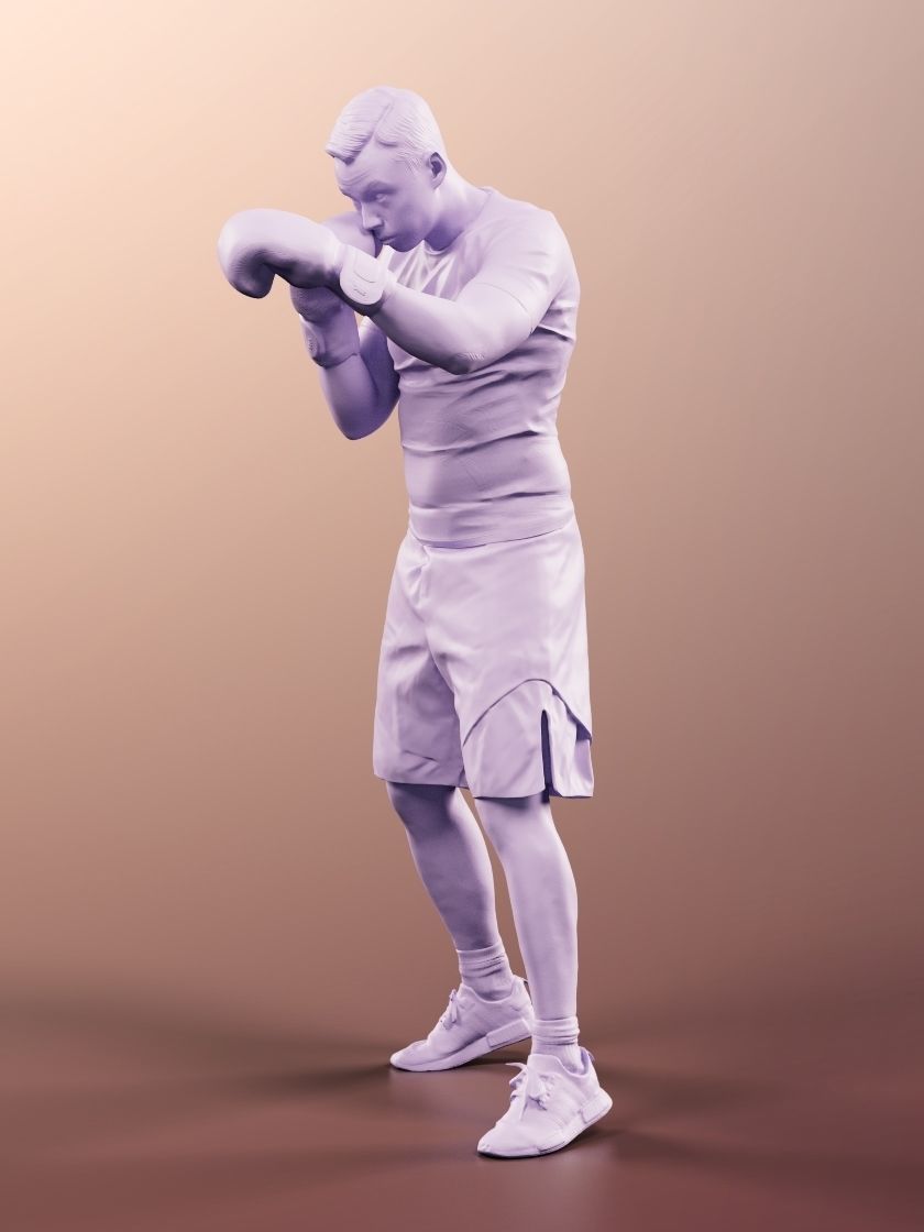 Nick 11550 - Young Man Boxing 3D model | CGTrader