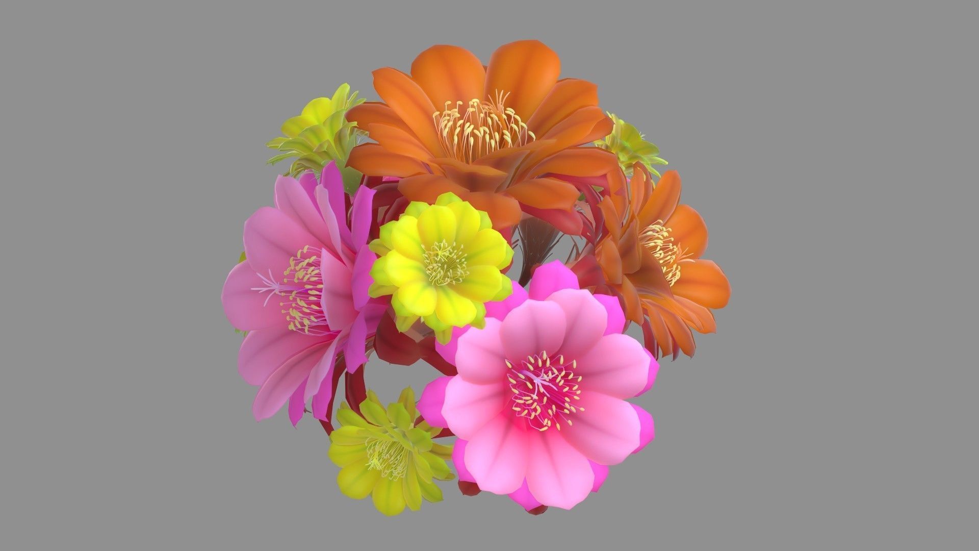 Flowers free 3D model | CGTrader