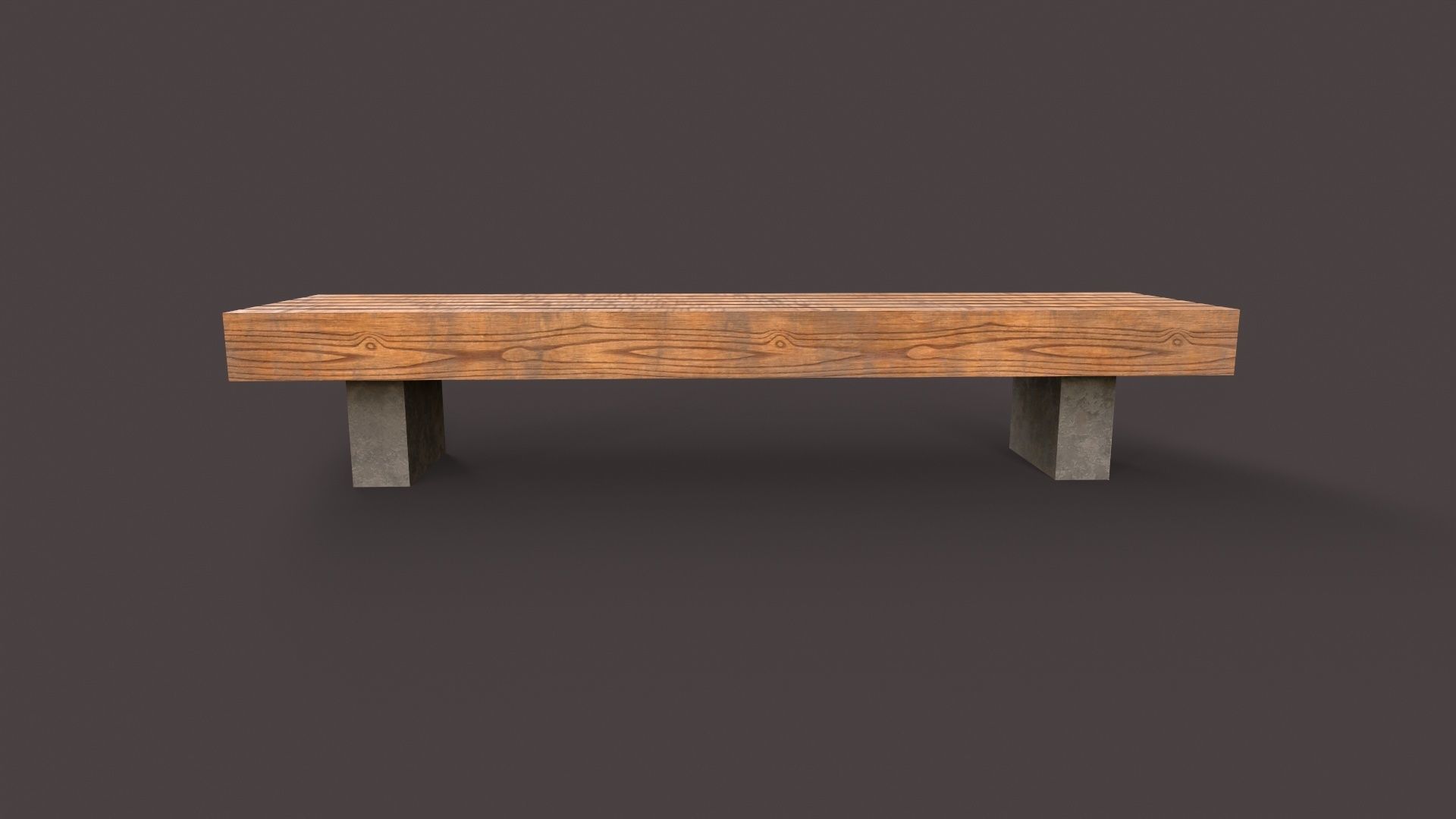 3D model Bench V2 VR / AR / low-poly | CGTrader