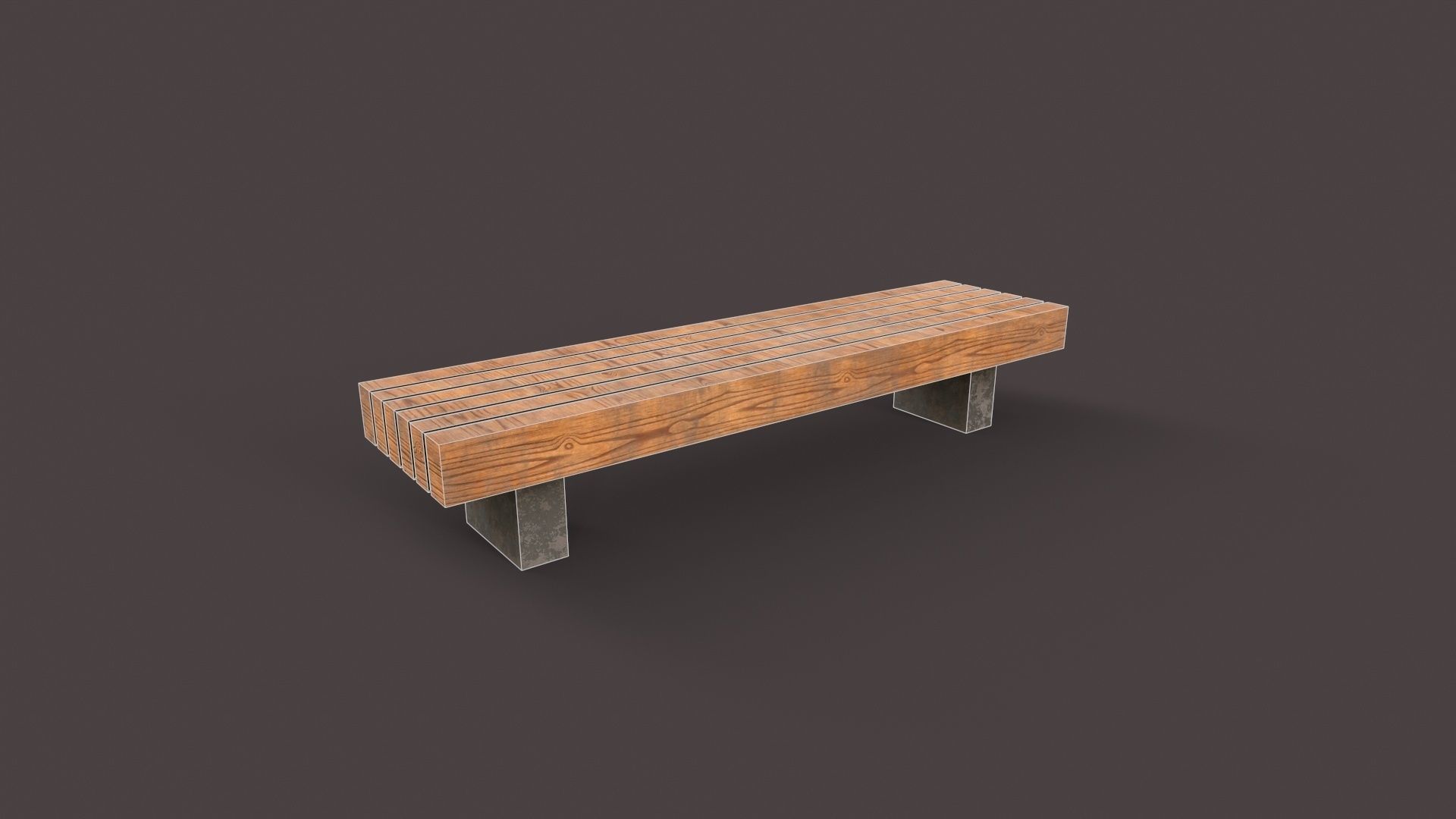 3D model Bench V2 VR / AR / low-poly | CGTrader