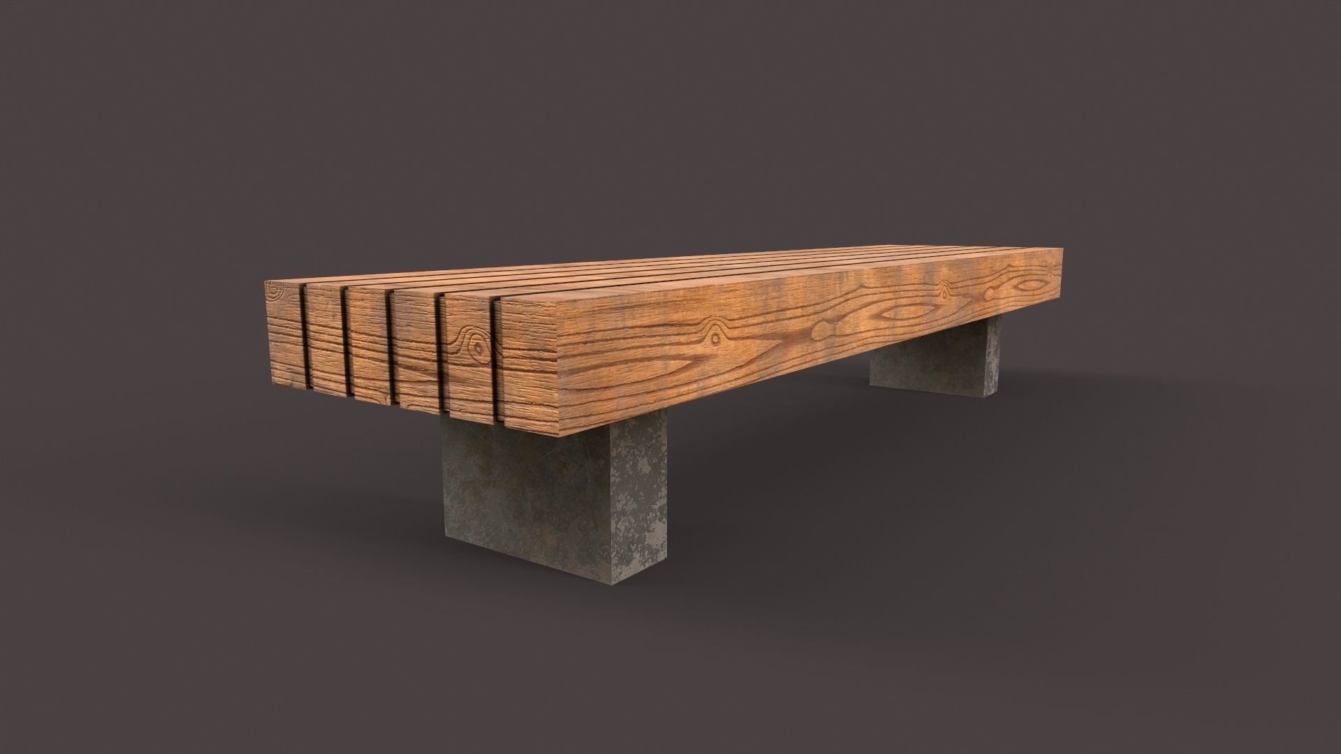 3D model Bench V2 VR / AR / low-poly | CGTrader