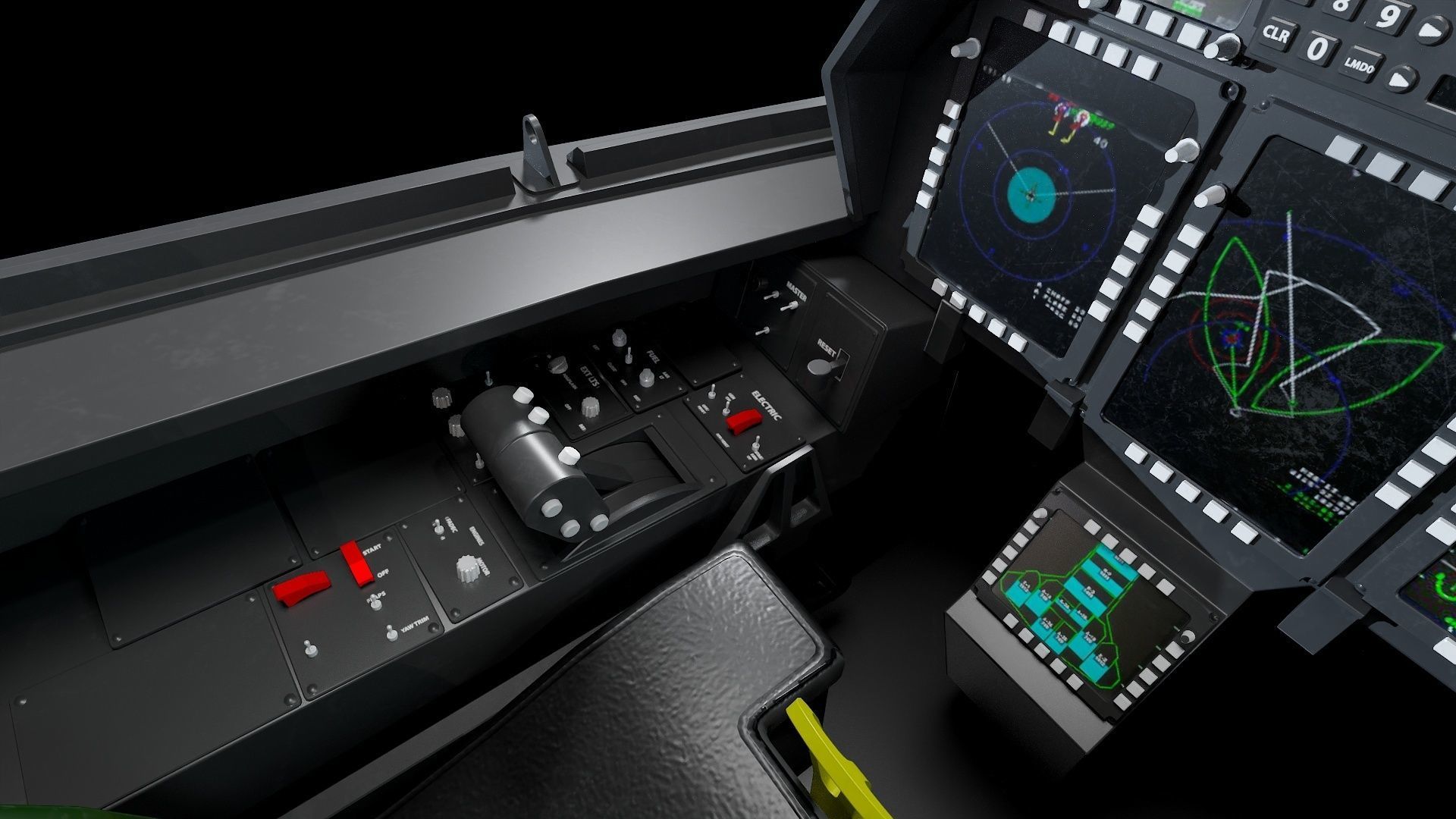 F-22 COCKPIT 3D model | CGTrader