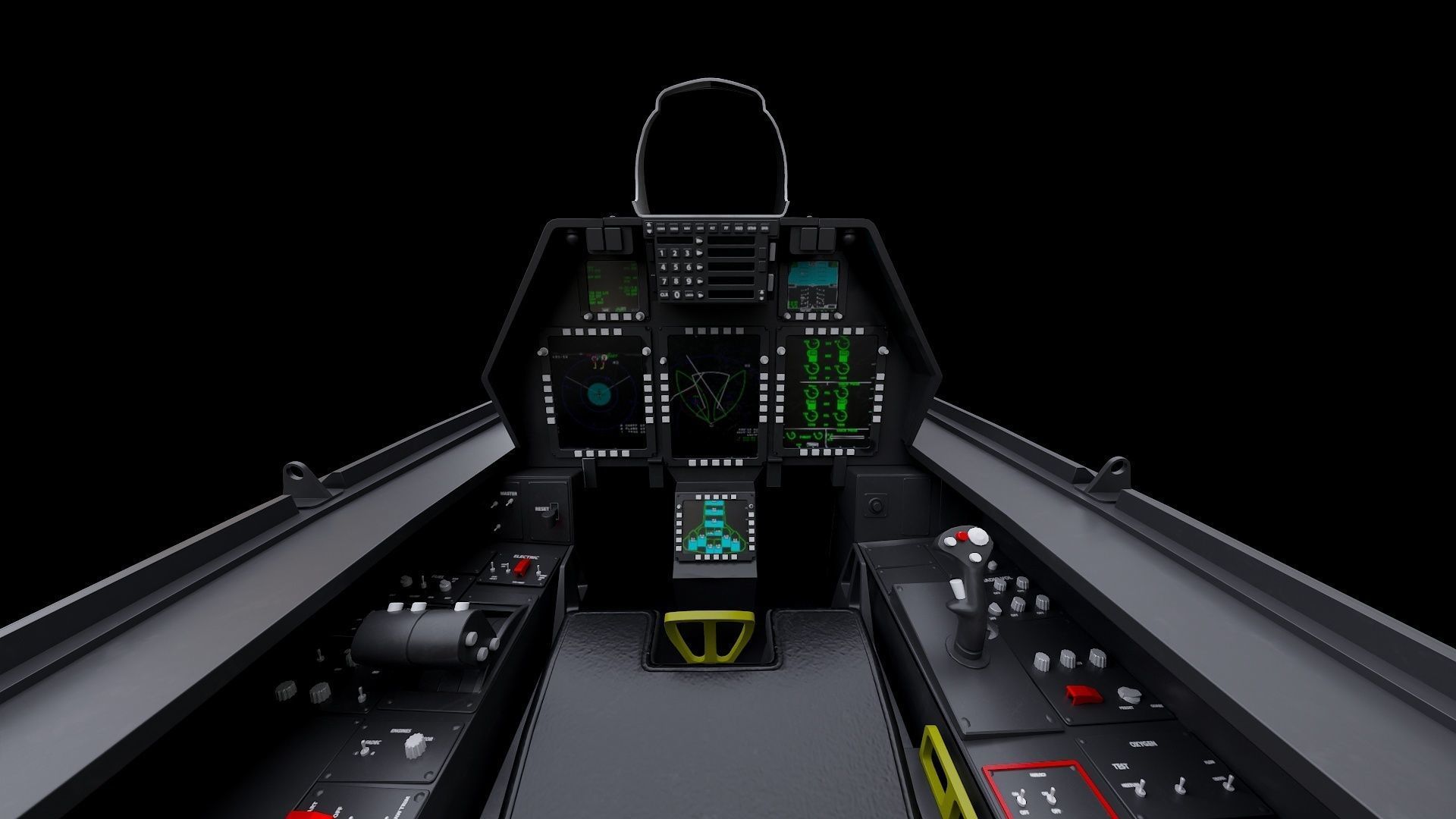 F-22 COCKPIT 3D model | CGTrader