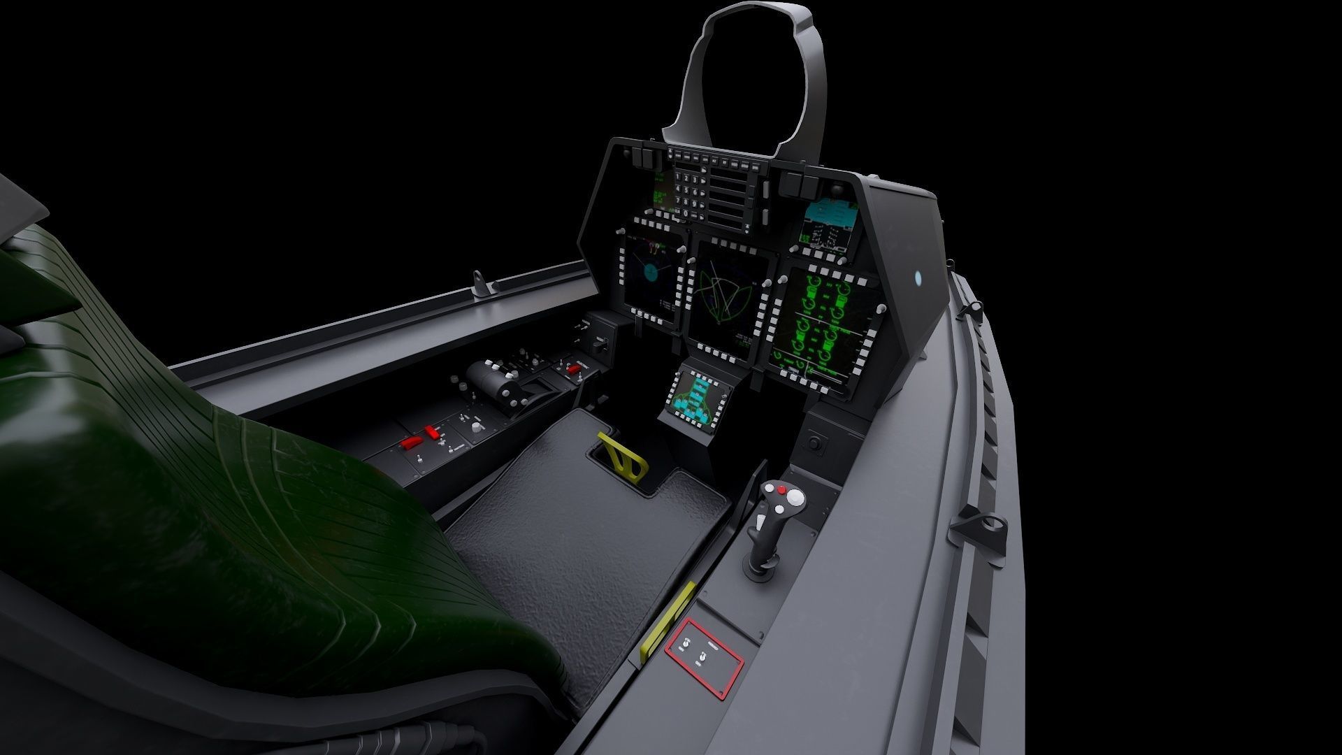 F-22 COCKPIT 3D model | CGTrader