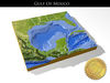 High resolution 3D relief map of Gulf of Mexico 3D model | CGTrader
