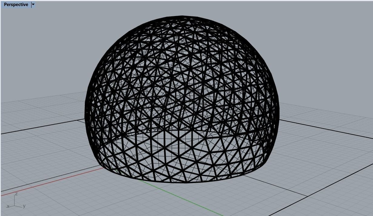 geodesic dome 3D model rigged | CGTrader