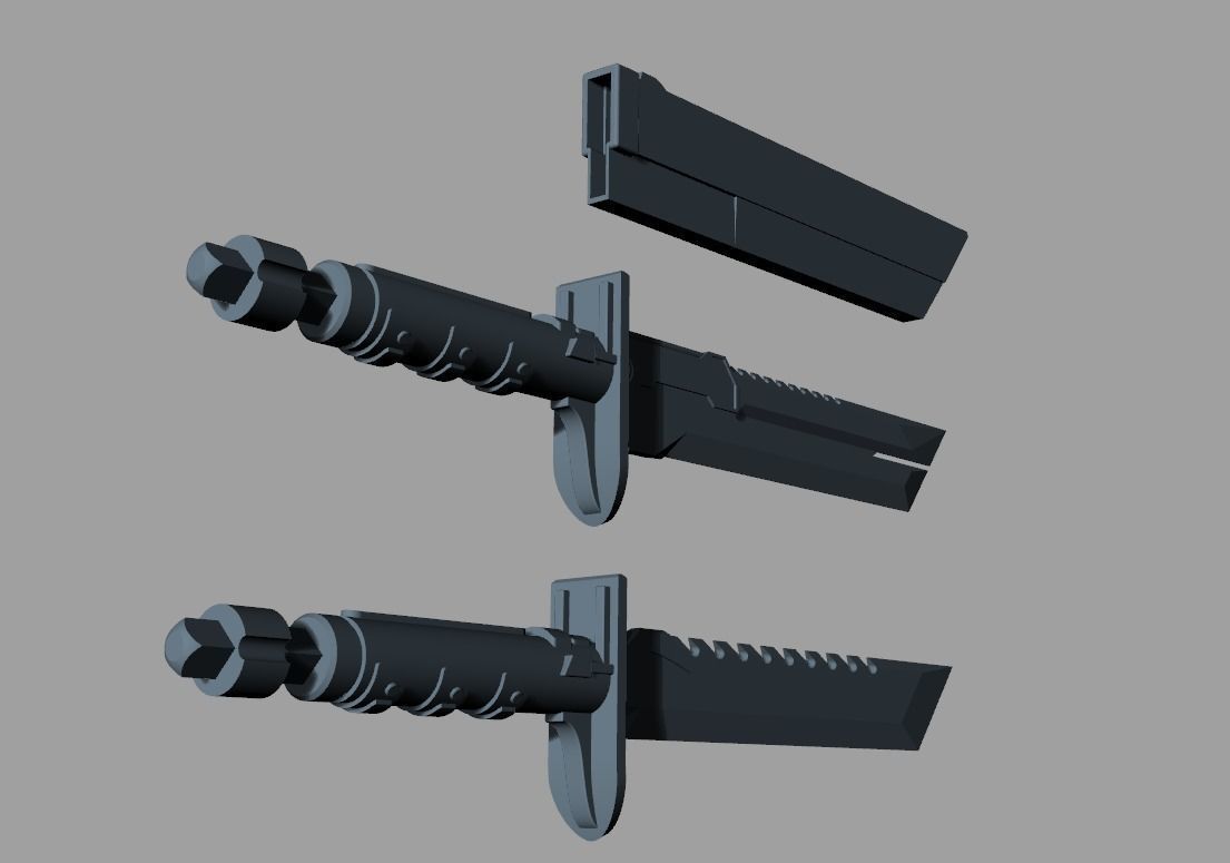 Boba Fett vibroblade dagger from mythos 3d print model 3D model 3D ...