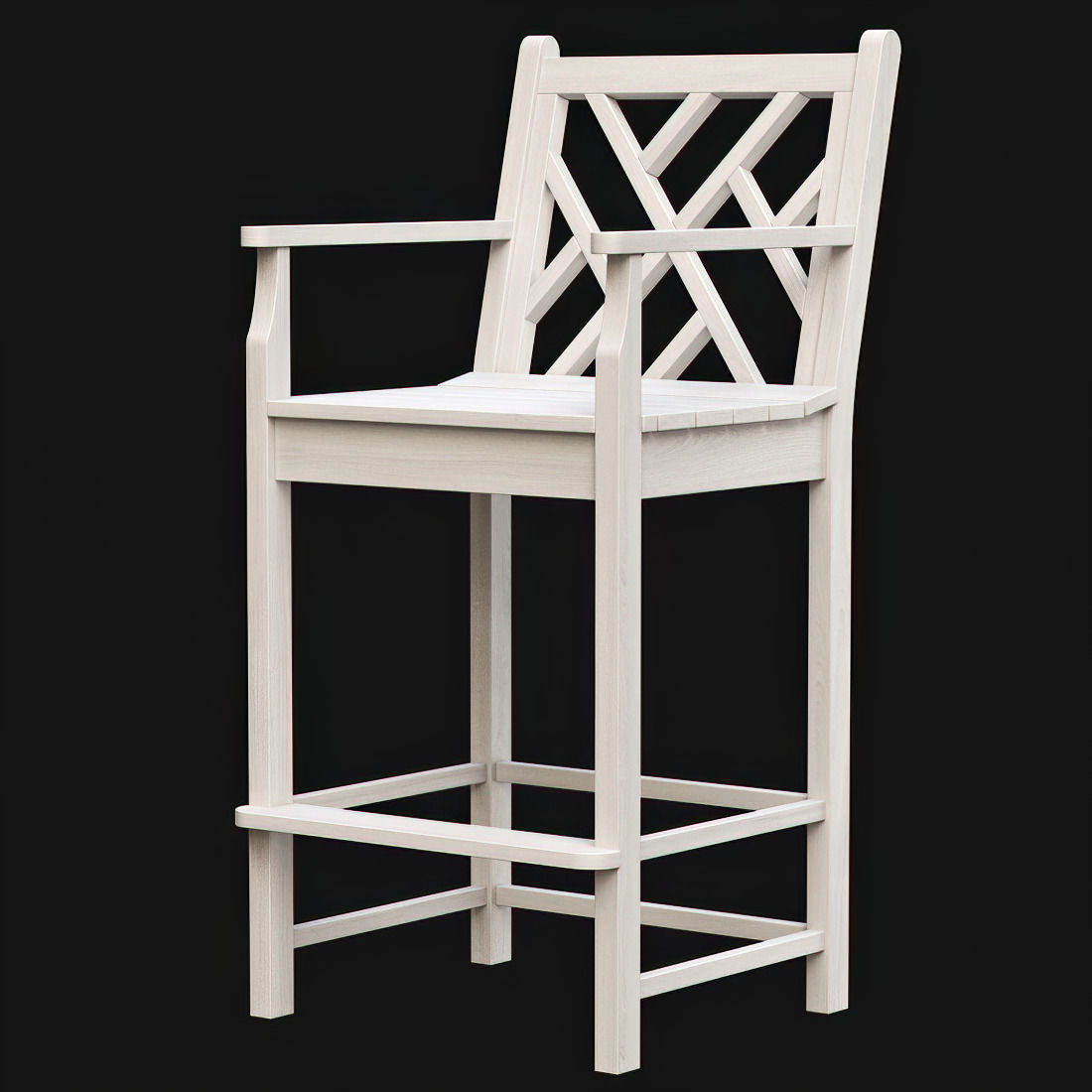 3D model Chippendale Bar Stool VR / AR / low-poly | CGTrader