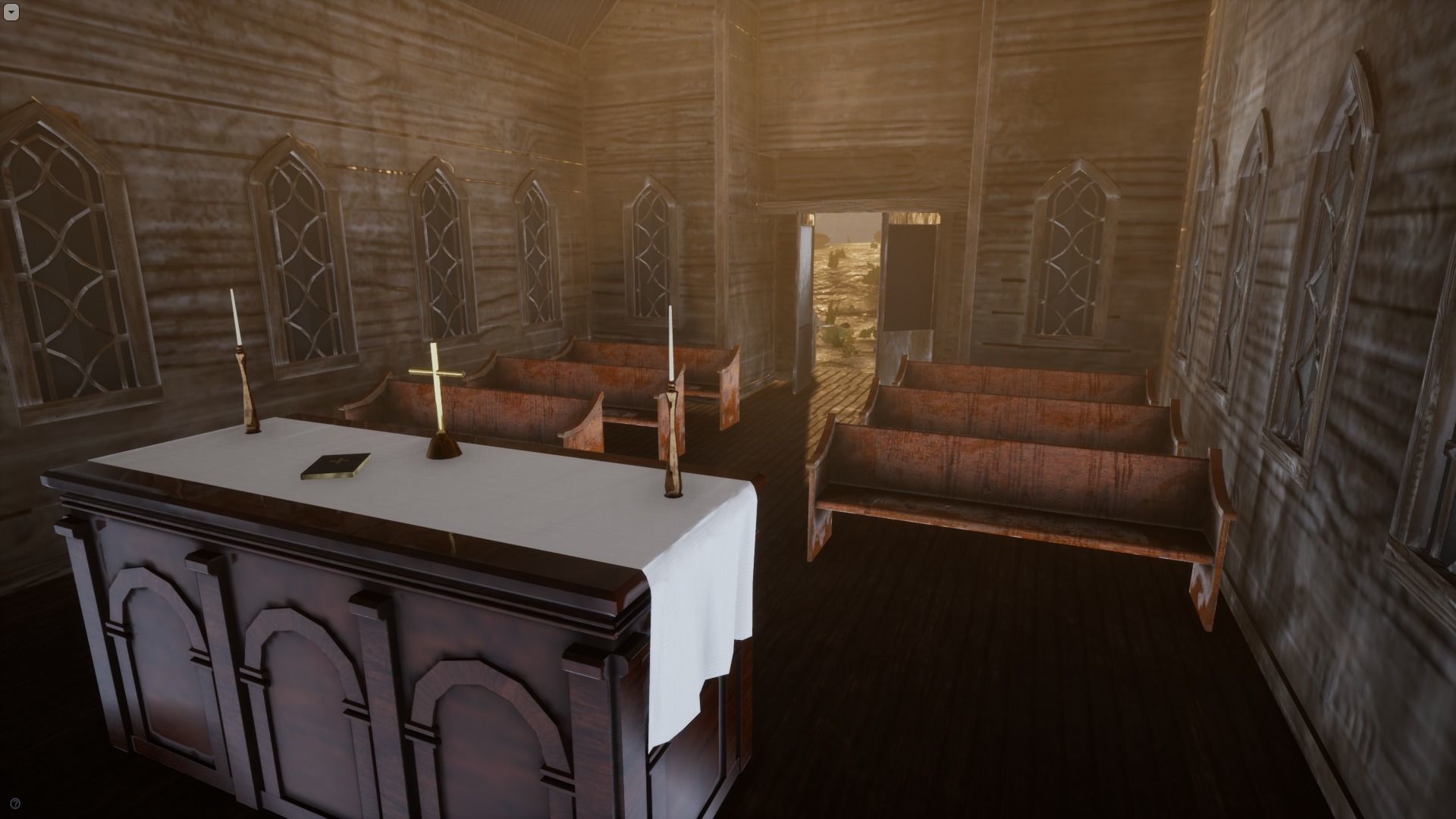 3D model Church with Interior VR / AR / low-poly | CGTrader