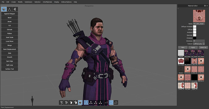 HAWKEYE 3D MODEL avengers character free 3D model | CGTrader