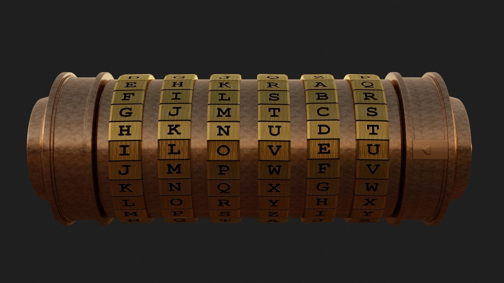 Cryptex Code da Vinci free 3D model | CGTrader