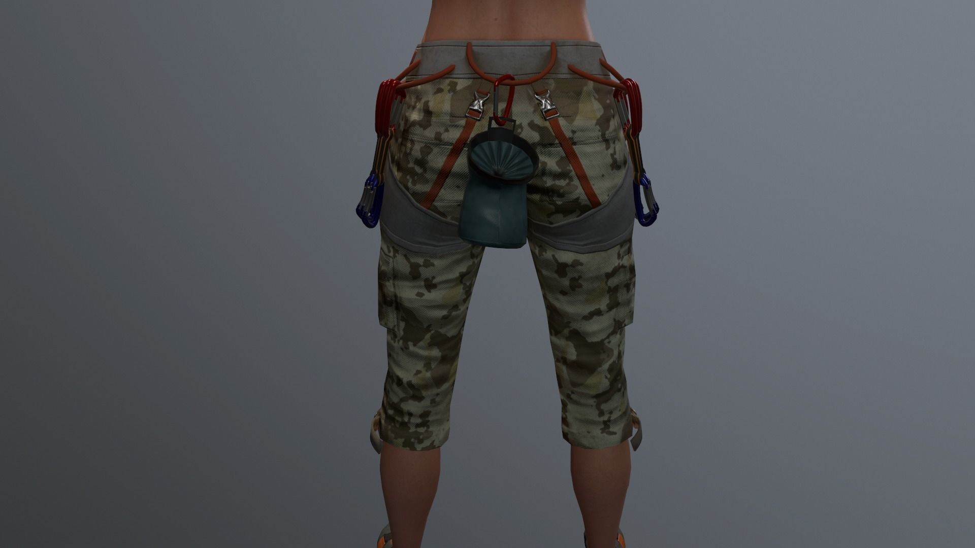 3D model Female Rock Climber VR / AR / low-poly | CGTrader