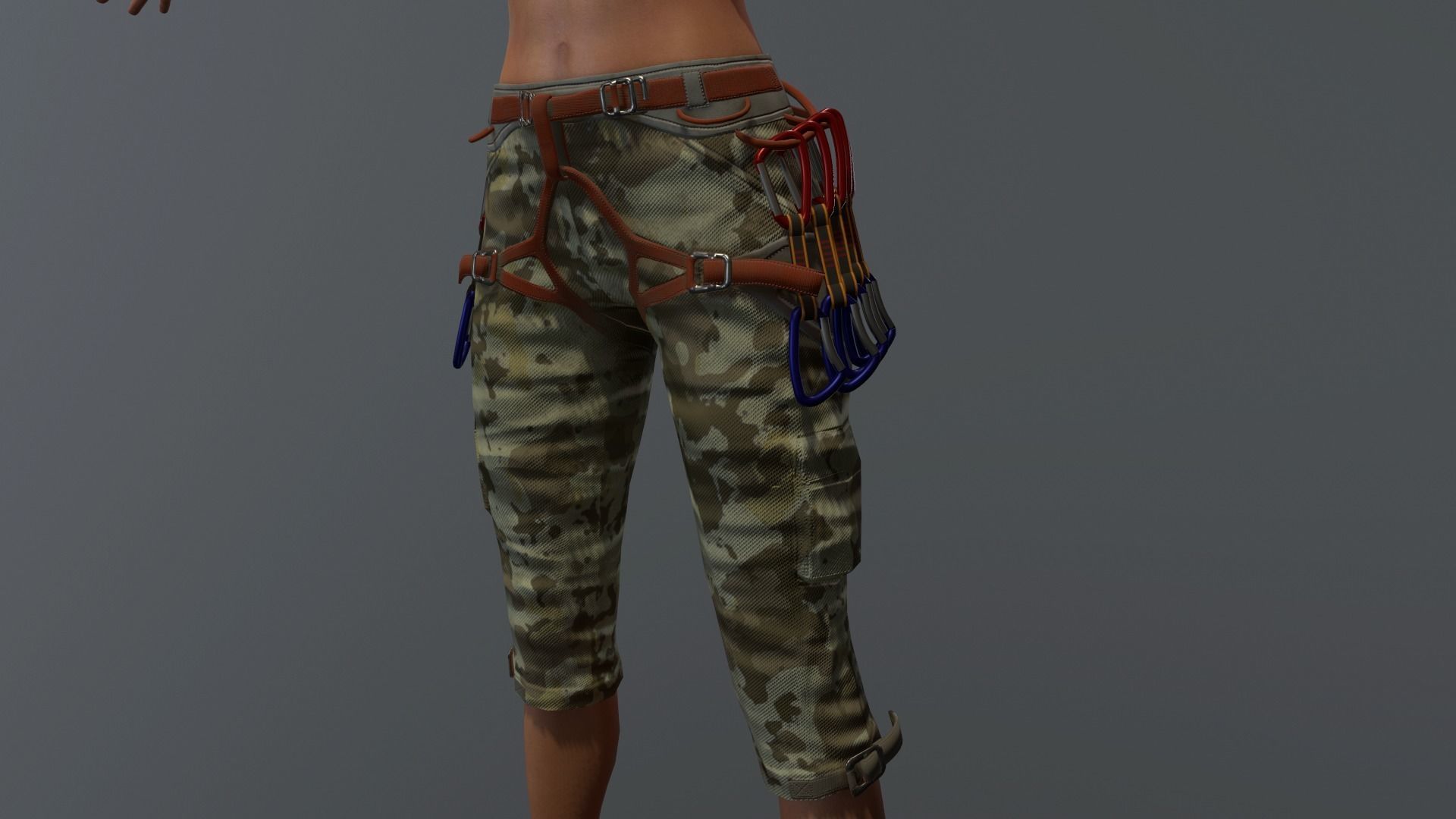 3D model Female Rock Climber VR / AR / low-poly | CGTrader