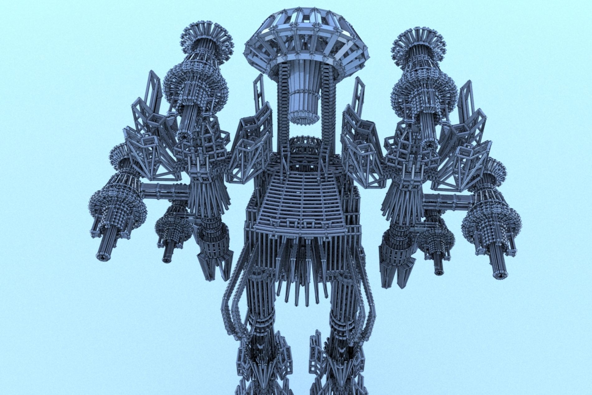 Robot Cyborg Game Character SciFi 3D model | CGTrader