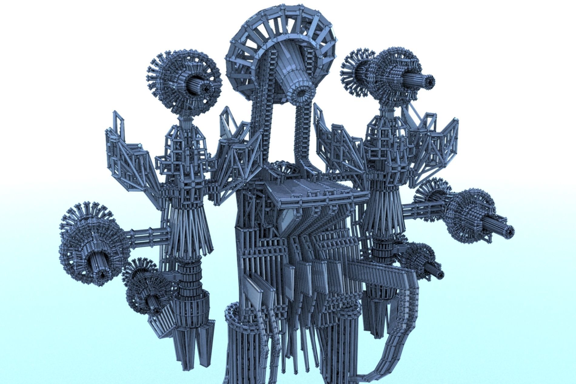 Robot Cyborg Game Character SciFi 3D model | CGTrader