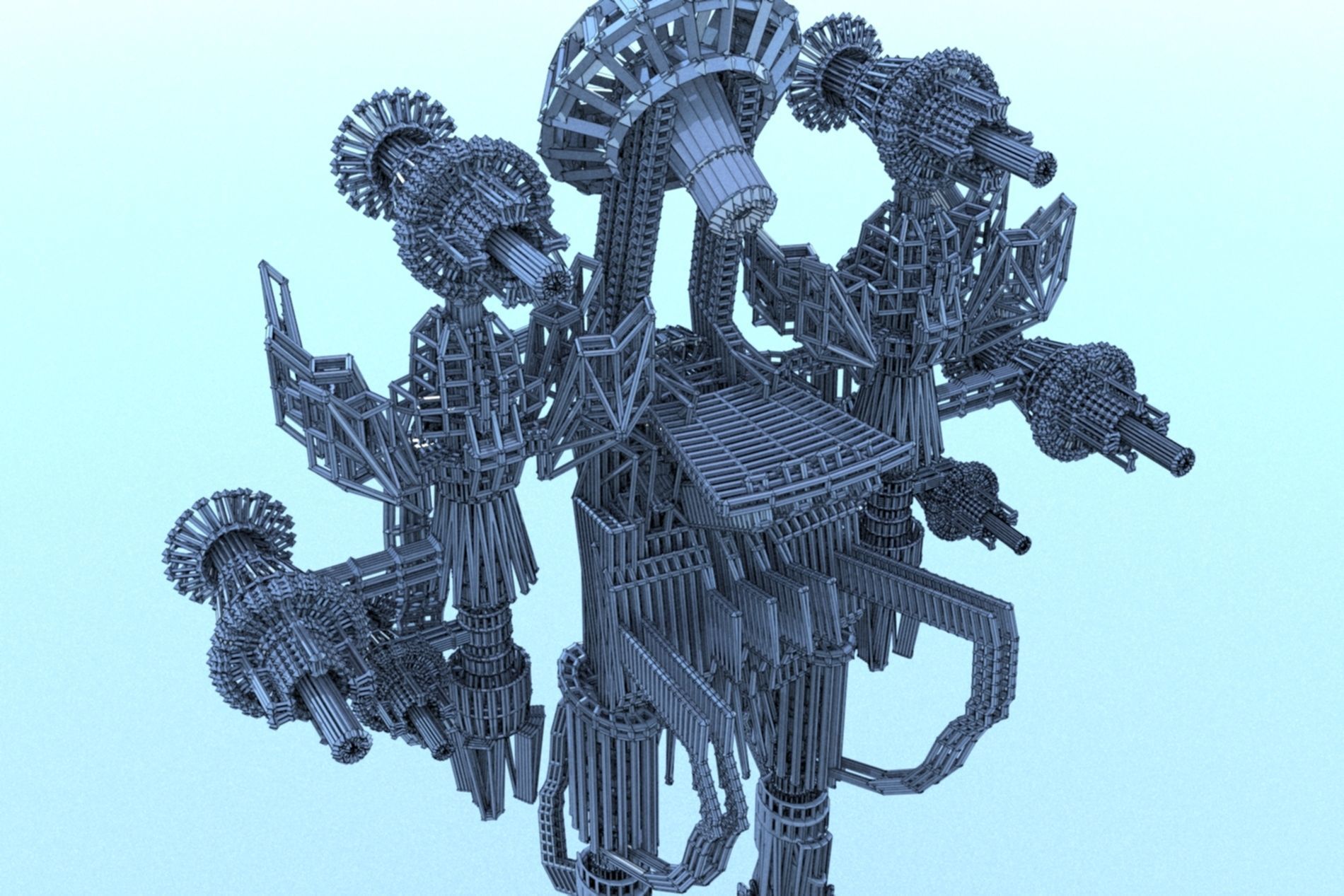 Robot Cyborg Game Character SciFi 3D model | CGTrader