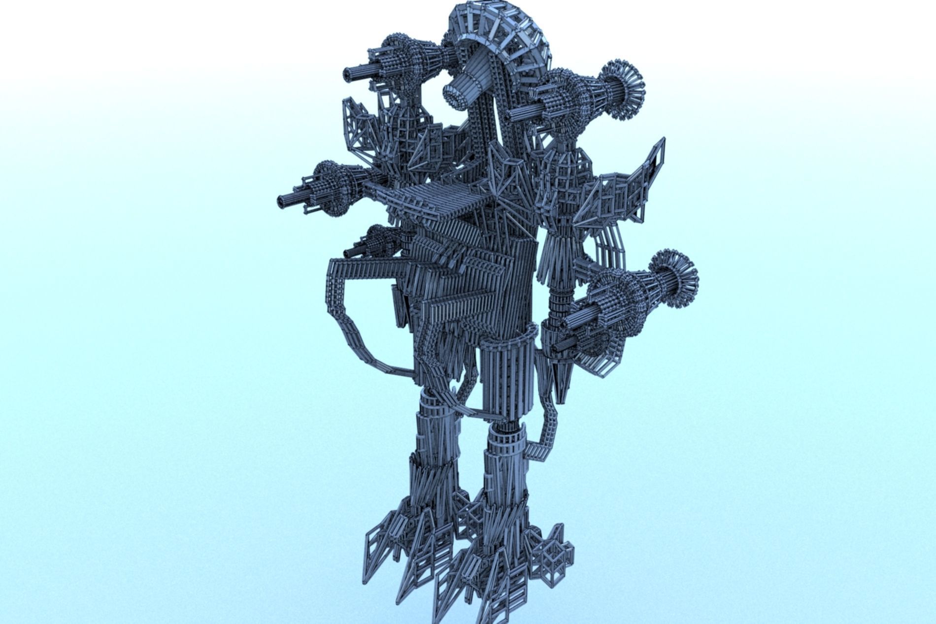 Robot Cyborg Game Character SciFi 3D model | CGTrader