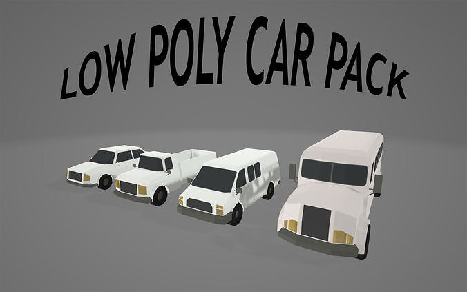 3D model Car pack VR / AR / low-poly | CGTrader