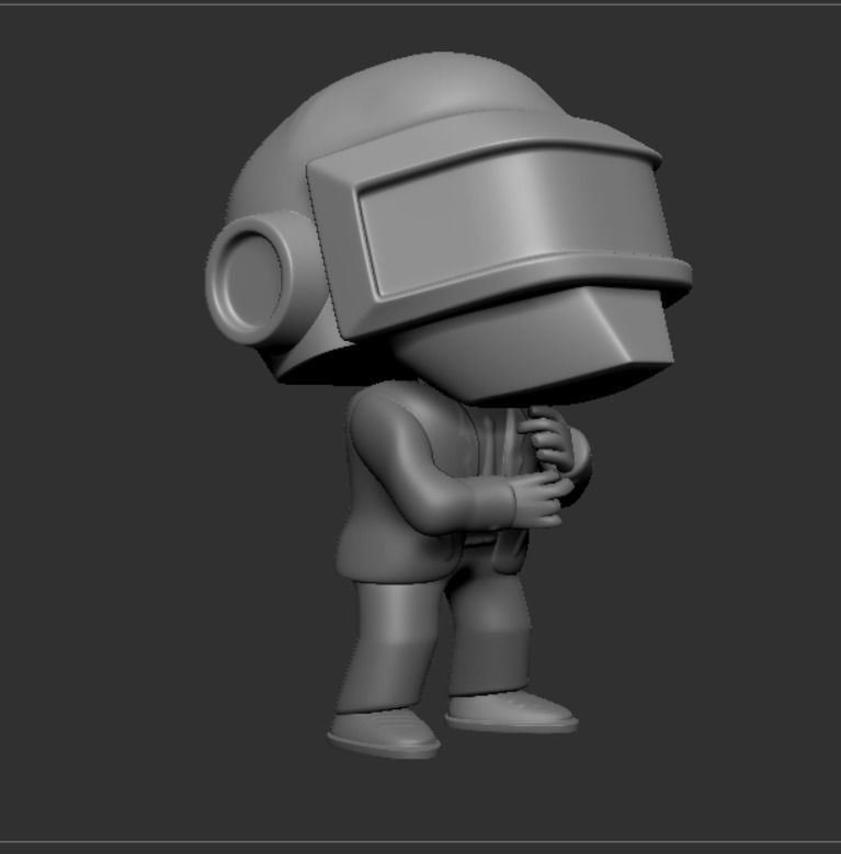 Daft Punk Funko POP 3D Print 3D model 3D printable | CGTrader