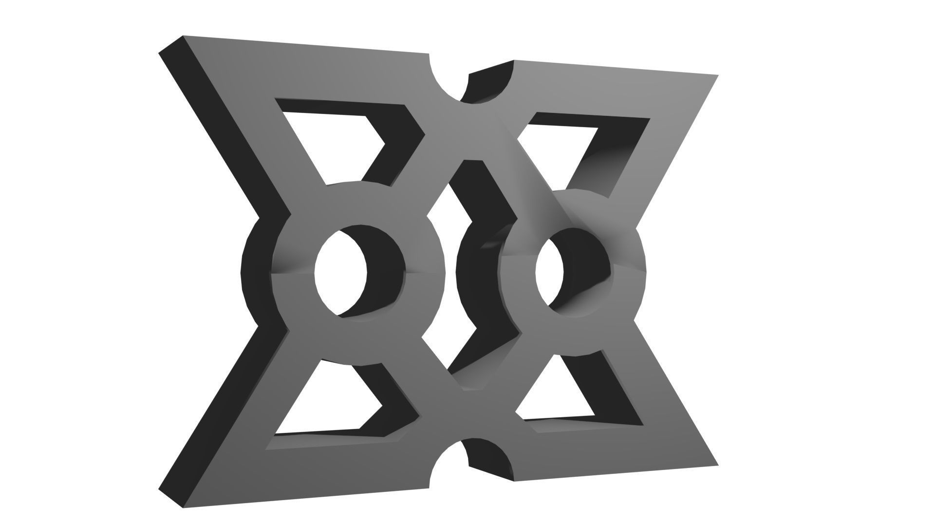 Brick Jaali block 2 3D model | CGTrader