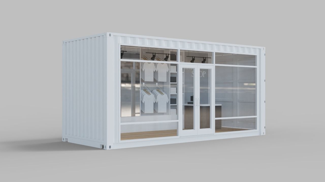 Clothes Shop Container 3D model | CGTrader