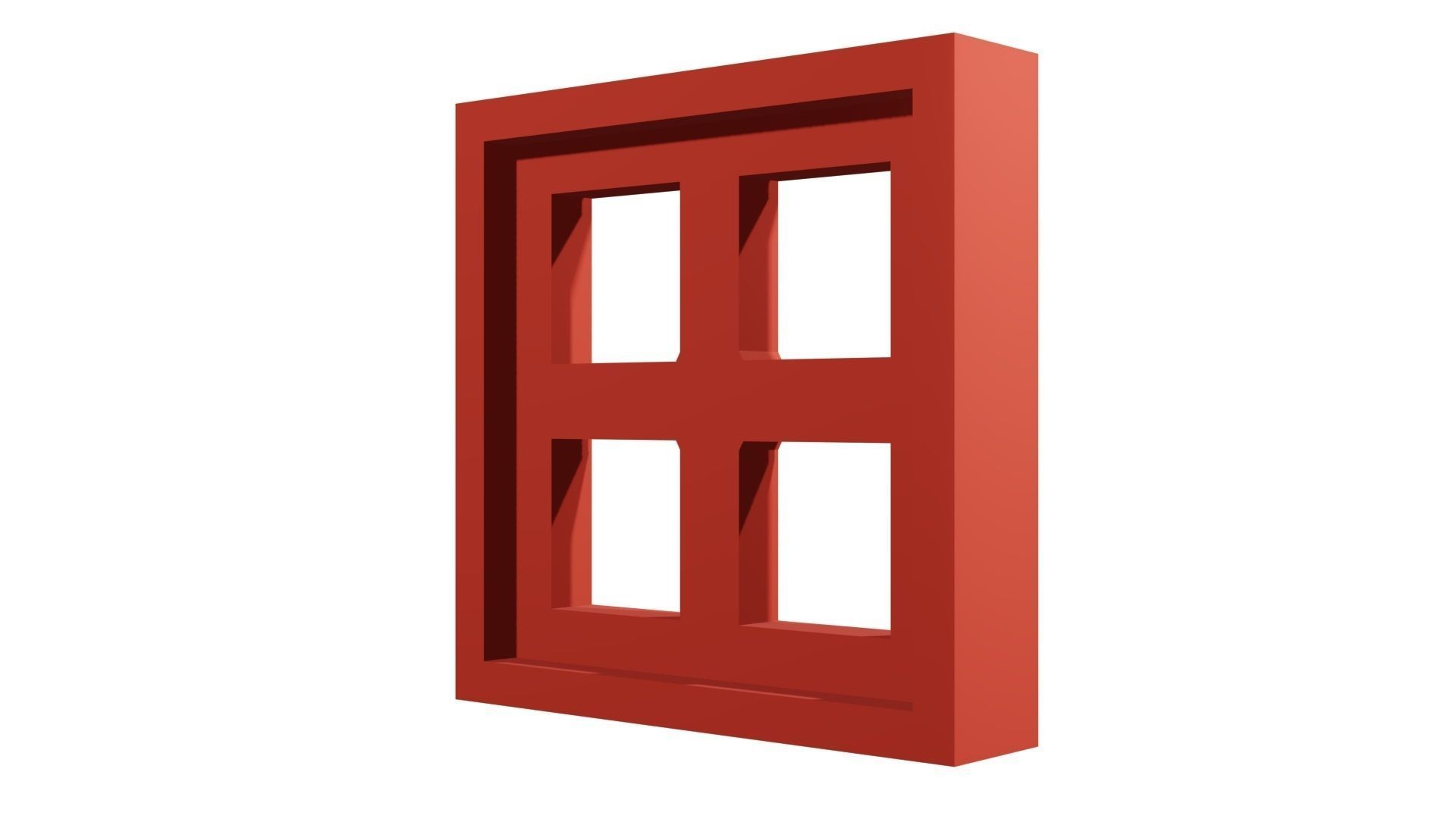 Brick block Jaali Square 3D model | CGTrader