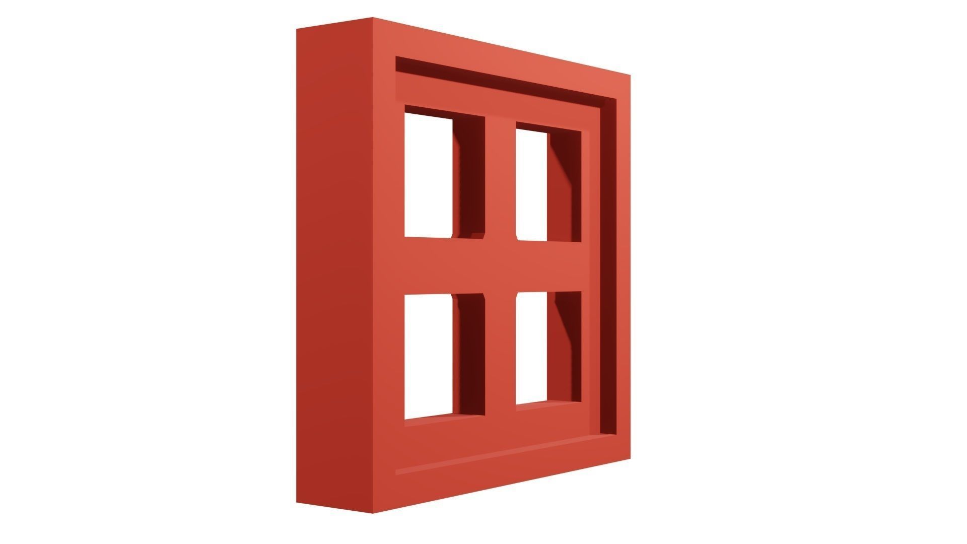 Brick block Jaali Square 3D model | CGTrader