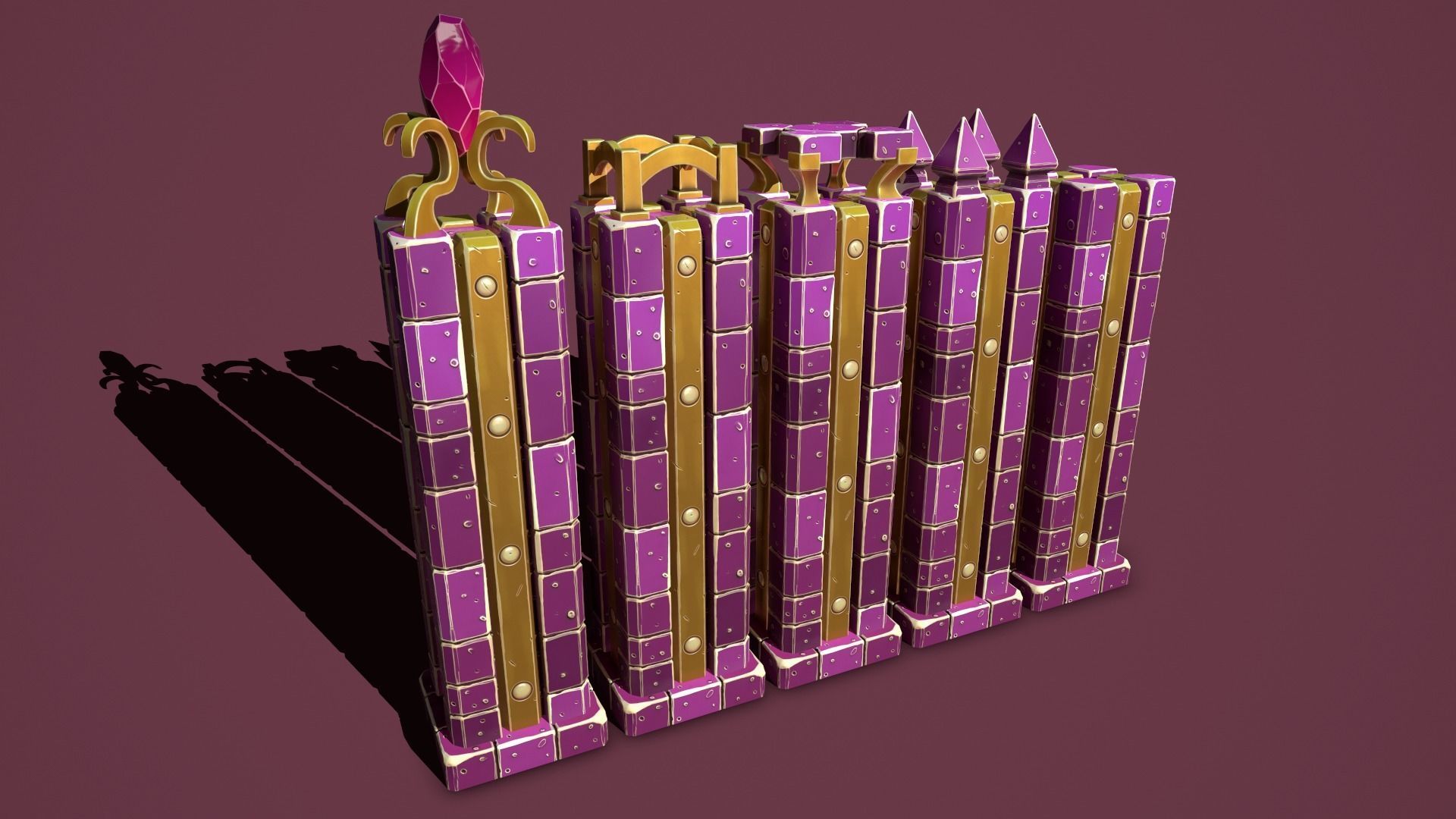3D model Fantasy obelisk 2 VR / AR / low-poly | CGTrader