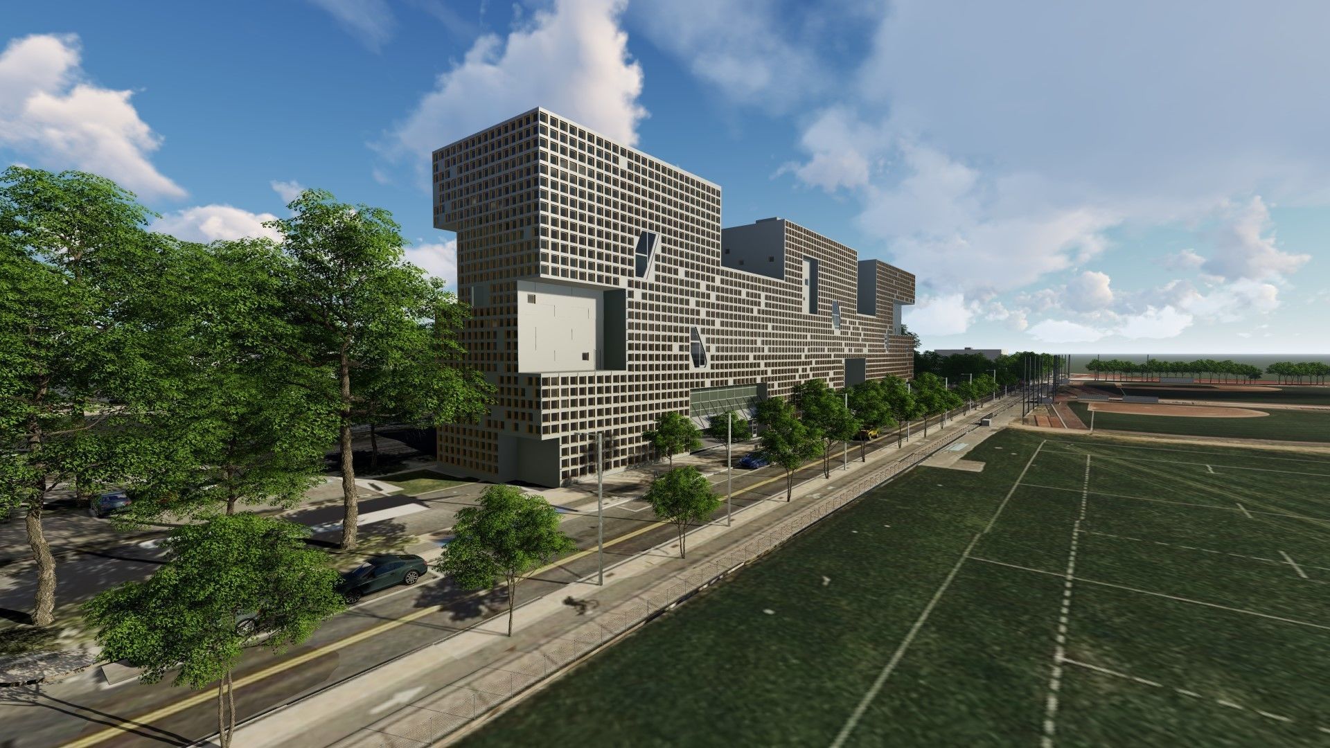 Simmons Hall MIT 3D model | CGTrader