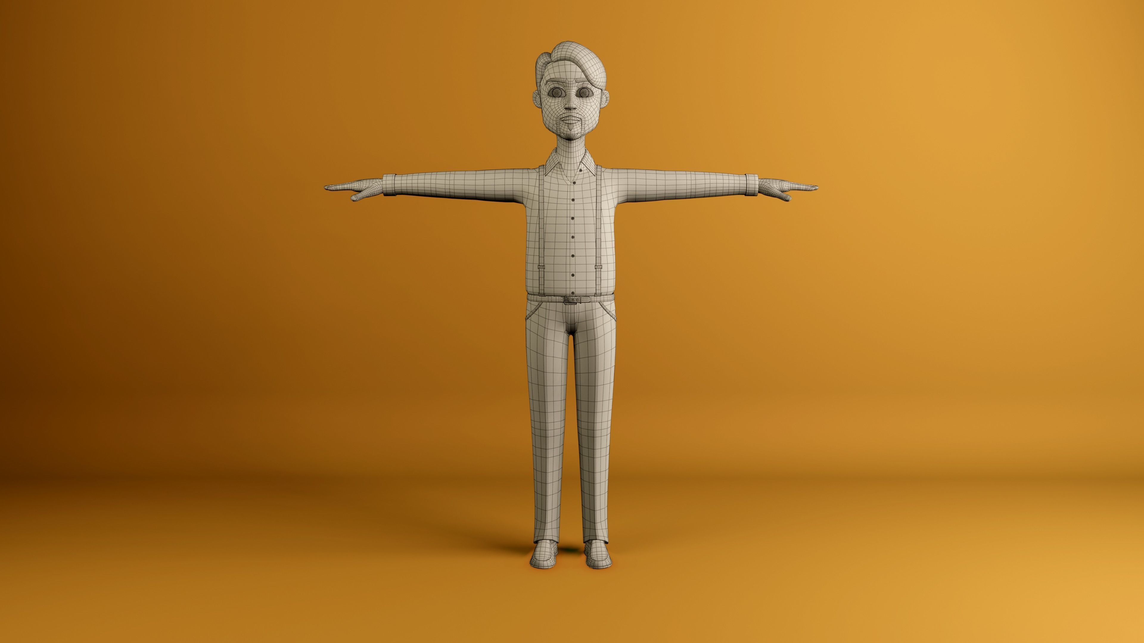 Male Cartoon Character Jack 3D model | CGTrader