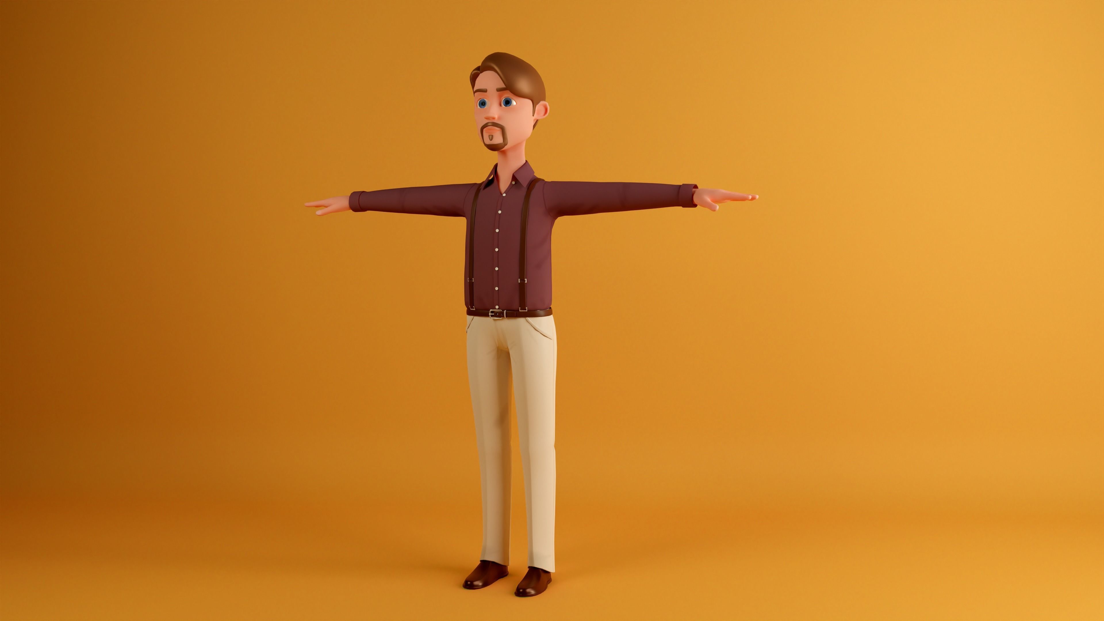 Male Cartoon Character Jack 3D model | CGTrader