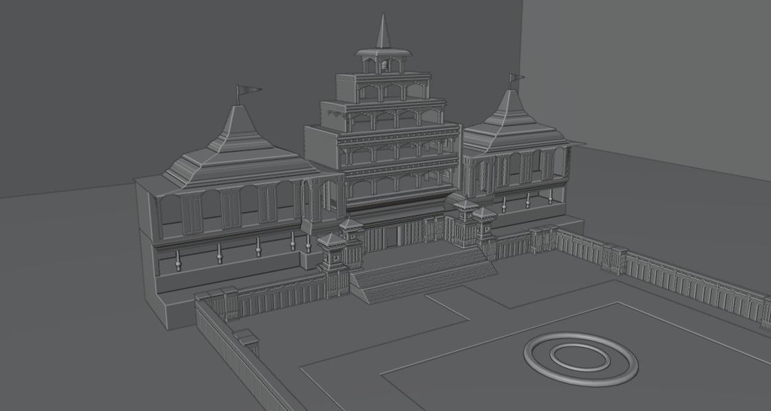 bahubali fort 3D model | CGTrader