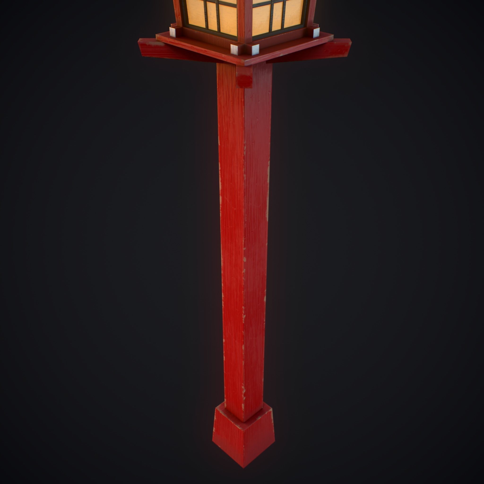 3D model Japanese Lamp PBR VR / AR / low-poly | CGTrader