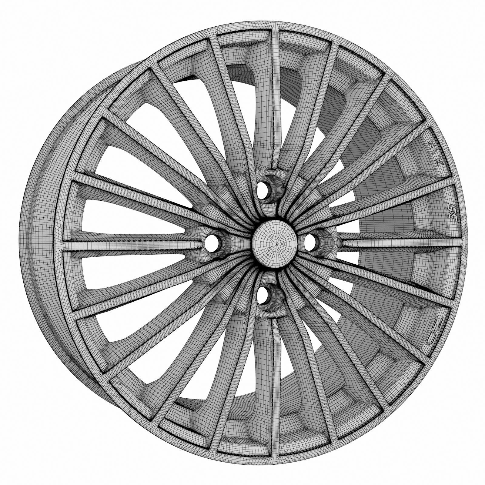 Alloy wheel OZ Racing 35 Anniversary 3D model | CGTrader