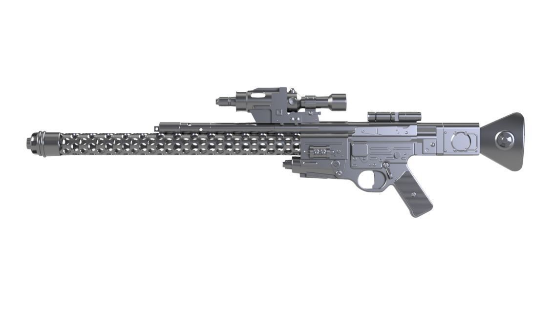 Star Wars Battlefront II - DLT-20A Blaster Rifle 3D model 3D printable ...